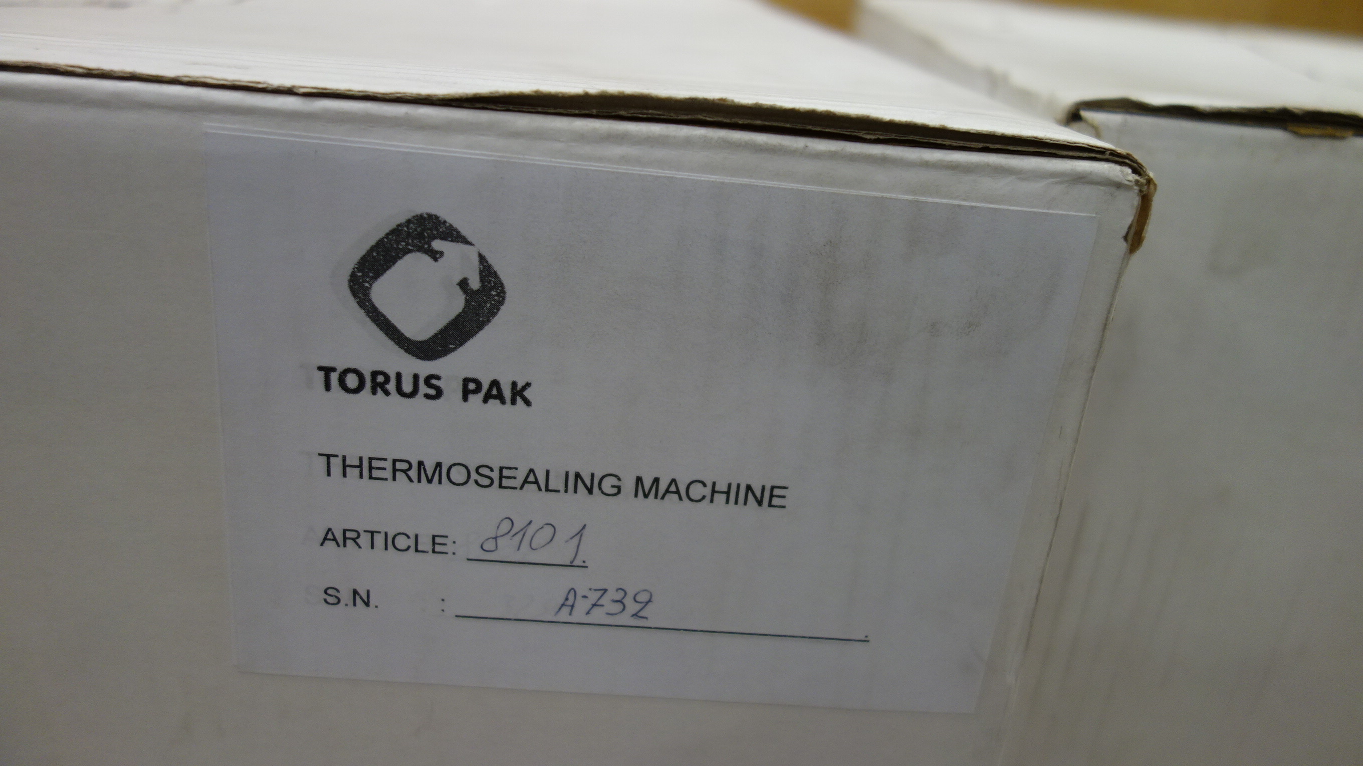 Thermoförseglingsmaskin Torus Pak 8101 - Auktioner online ...