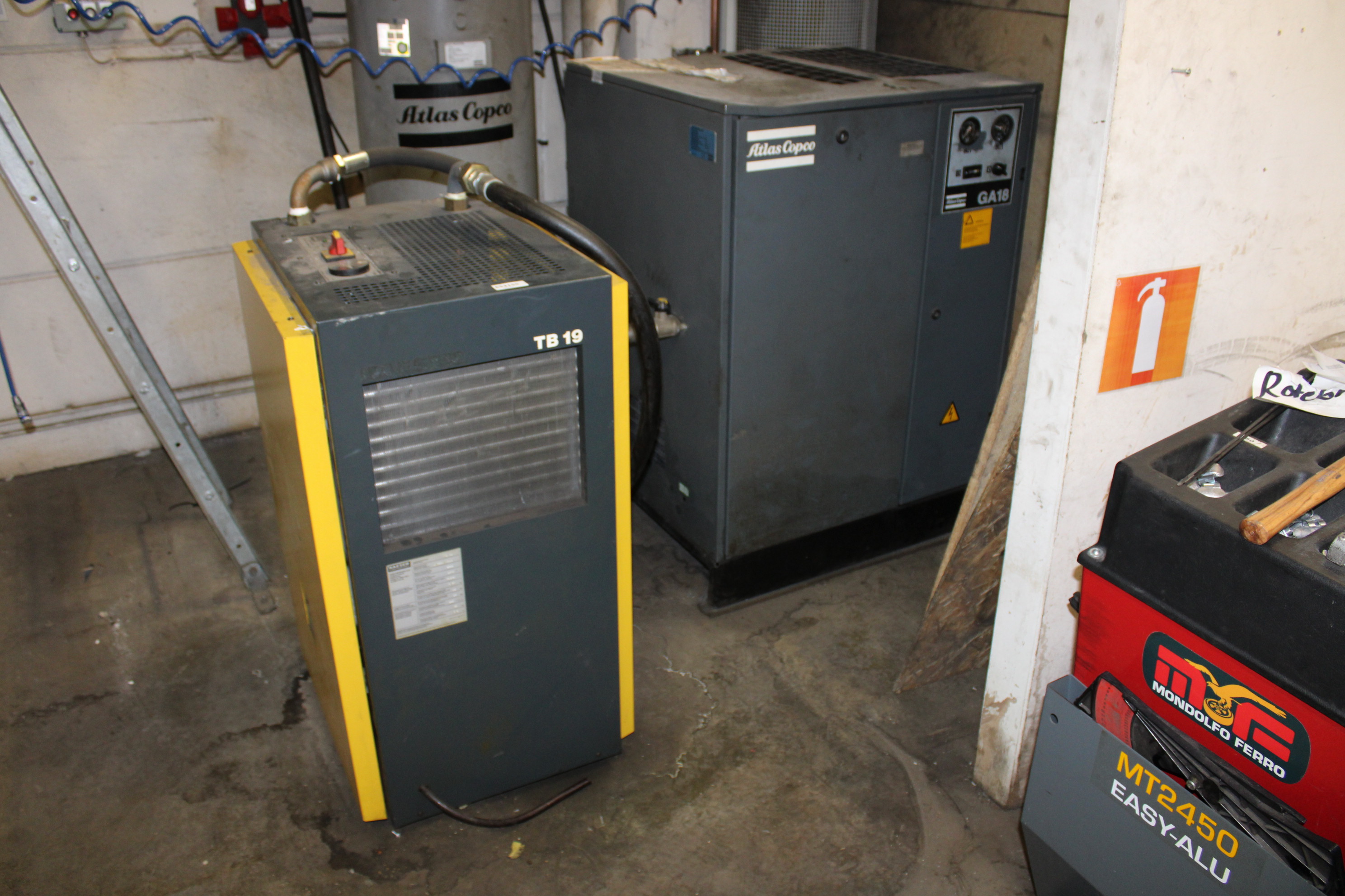 Atlas Copco GA18 compressor and cooling dryer - PS Auction - We value ...