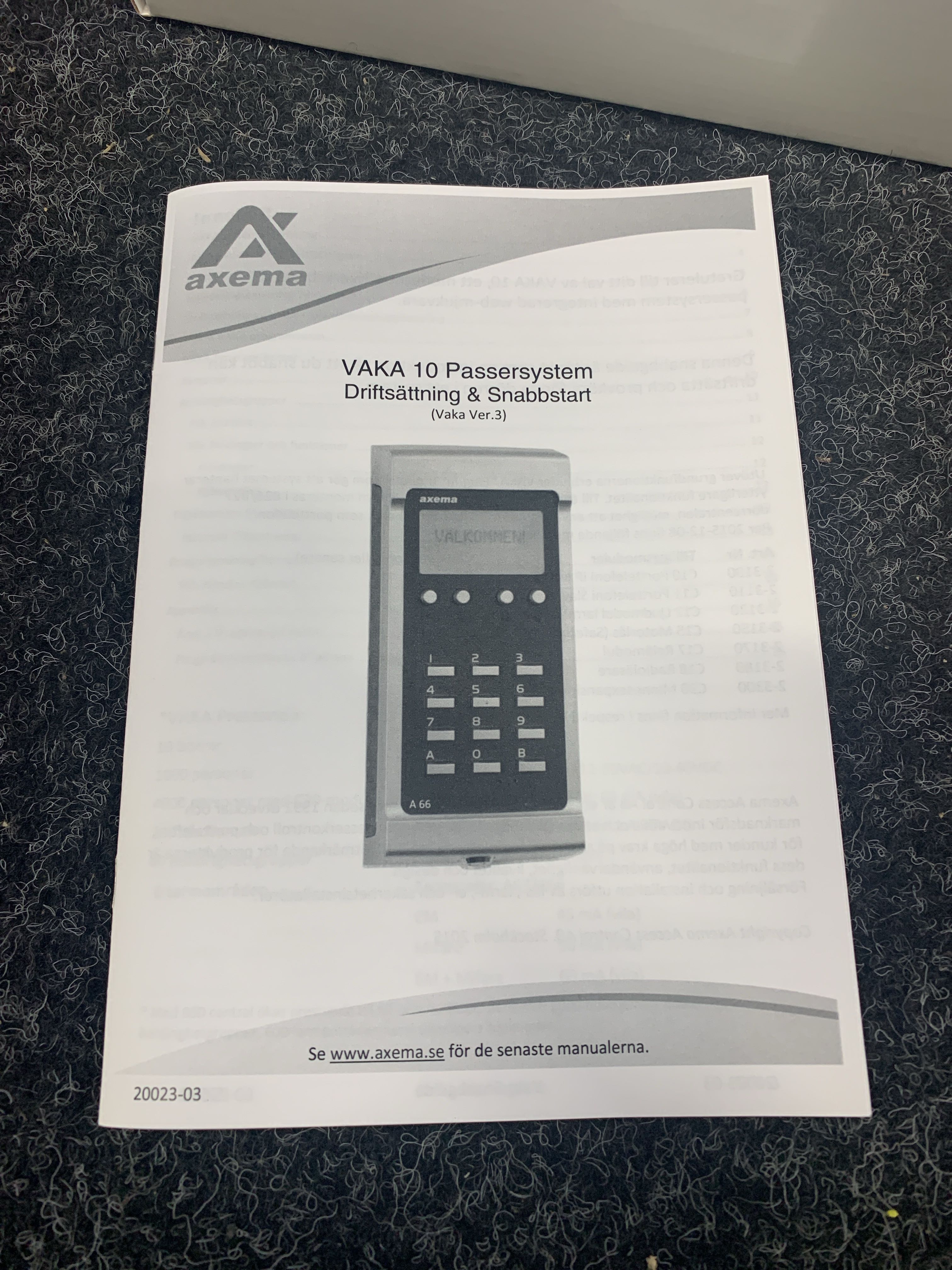 Startpaket Axema VAKA larmstyrning - Auktioner online - Nätauktioner ...