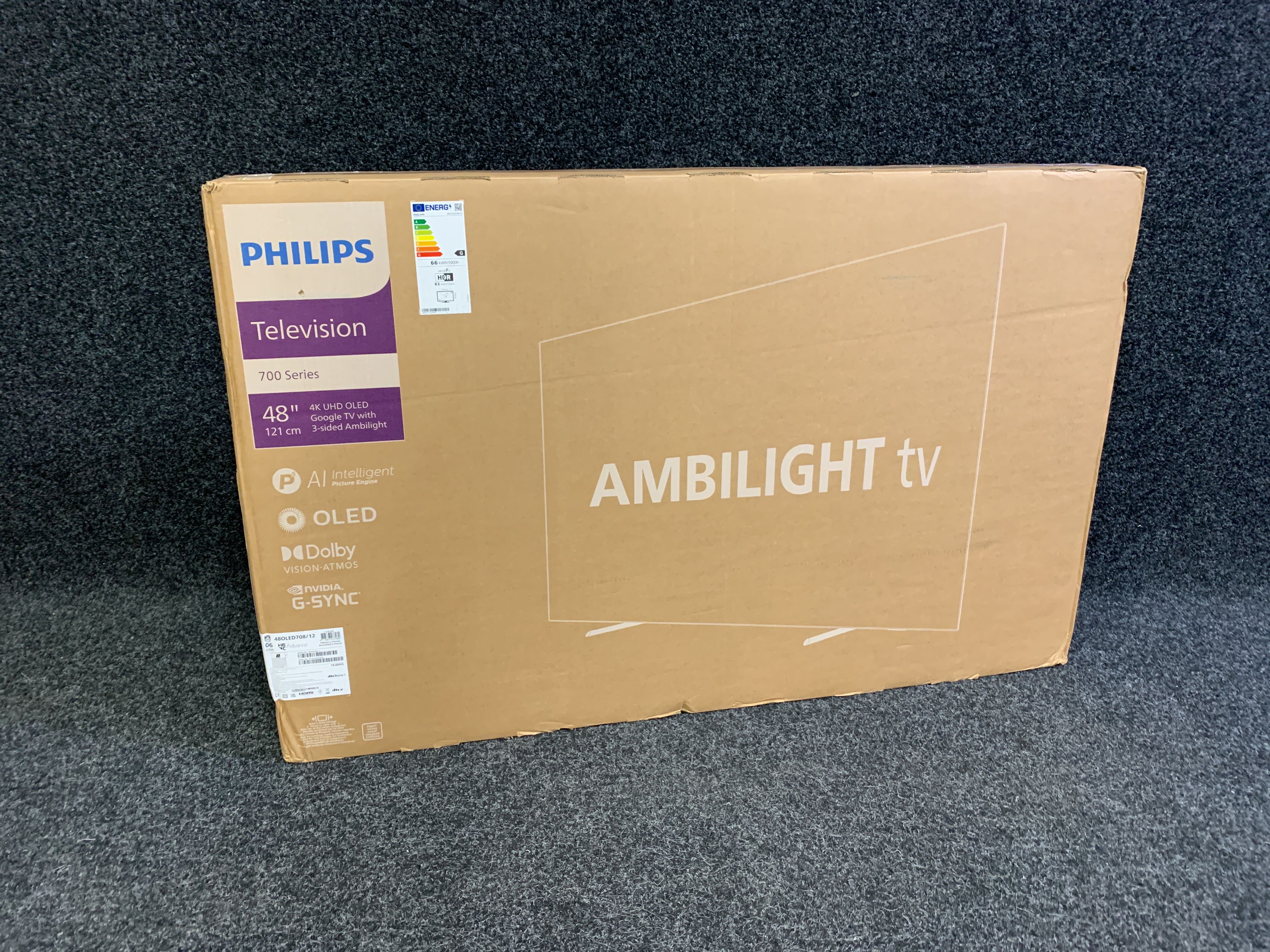 48" 4K UHD Ambilight TV Philips 48OLED708/12 - Auktioner online ...