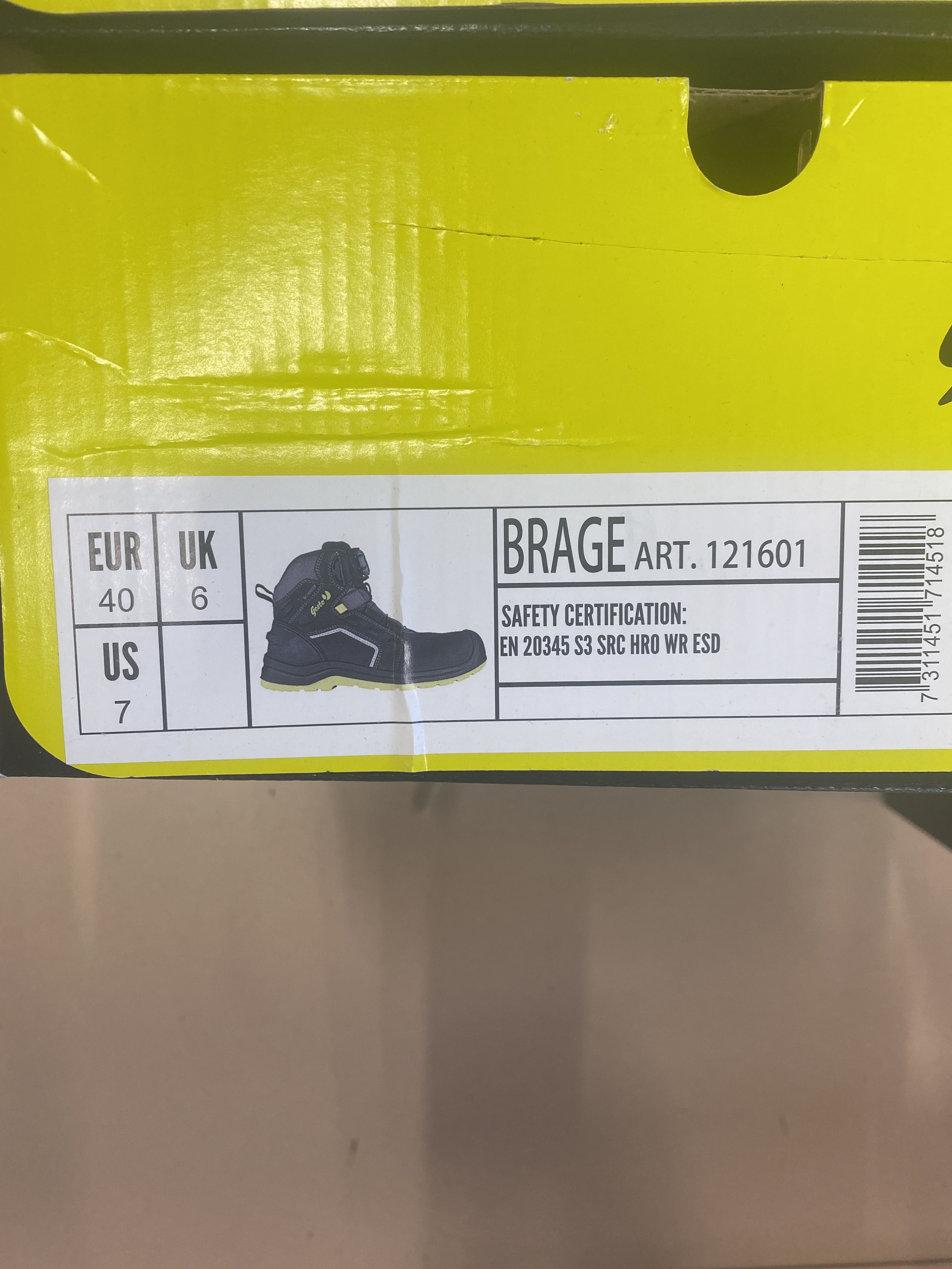 Protective boot Brage with boa & waterproof membrane S3, Size 40 - PS ...