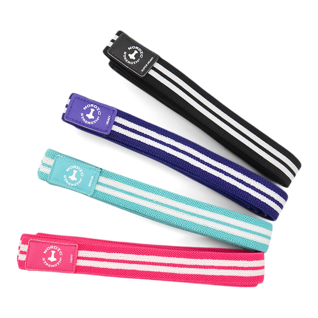 2 st. Styrkeband 4-pack (4 elastiska band i olika hårdheter ...