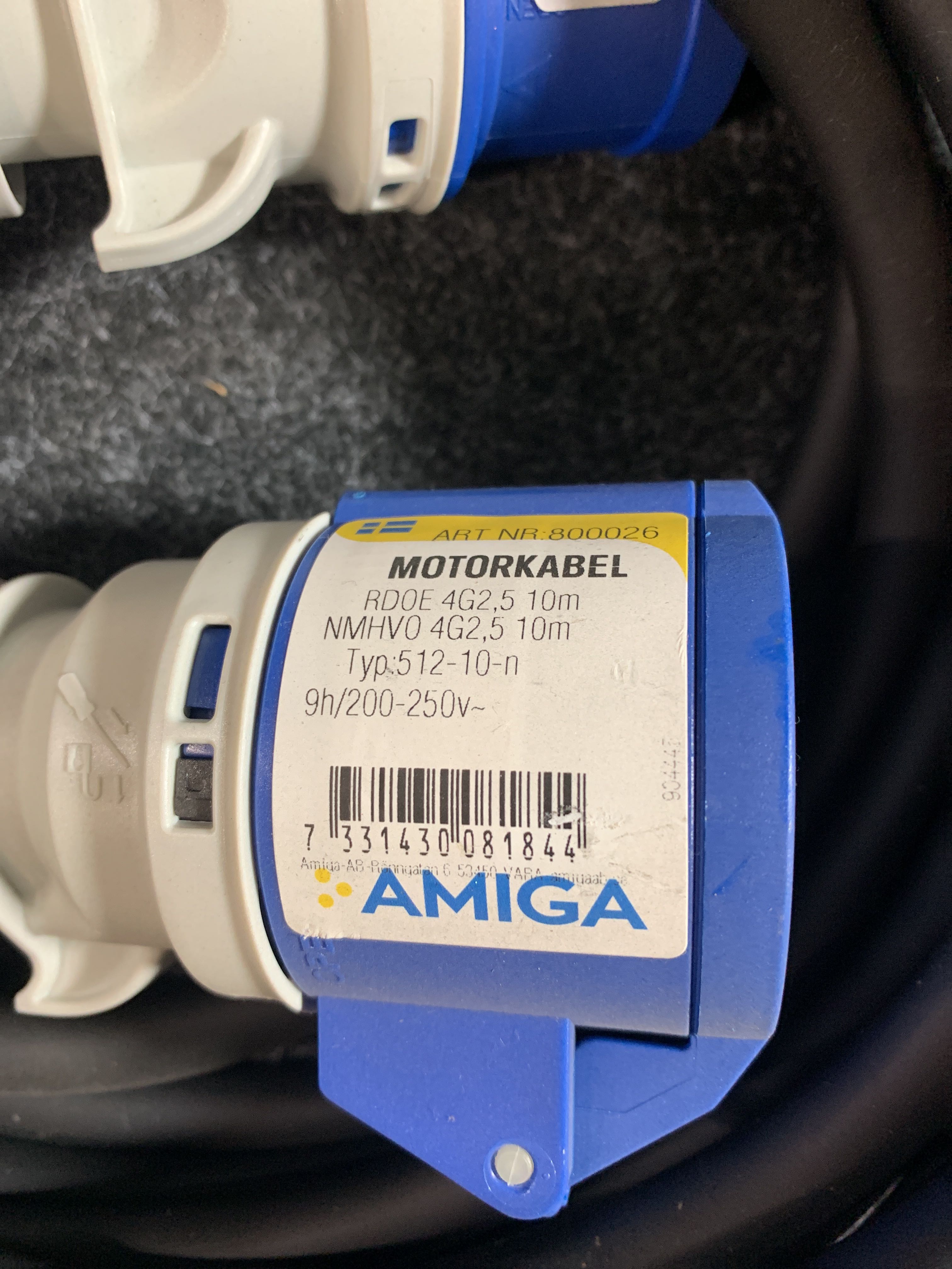 2 motor cables Amiga 16A 10 meters #updated information# - PS Auction ...