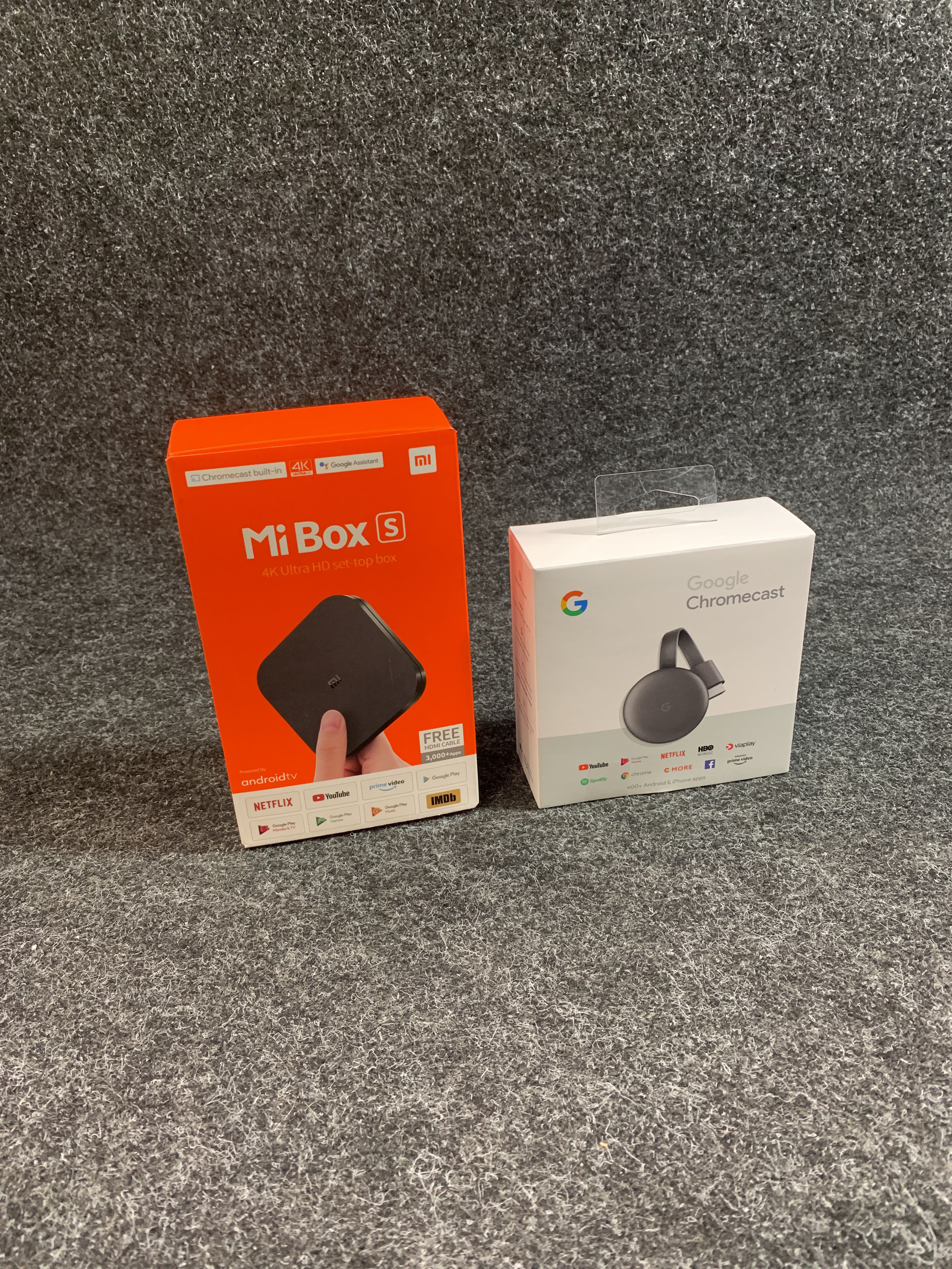 Google Chromecast (3rd generation) & Xiaomi Mi Box S 4K Android Media ...