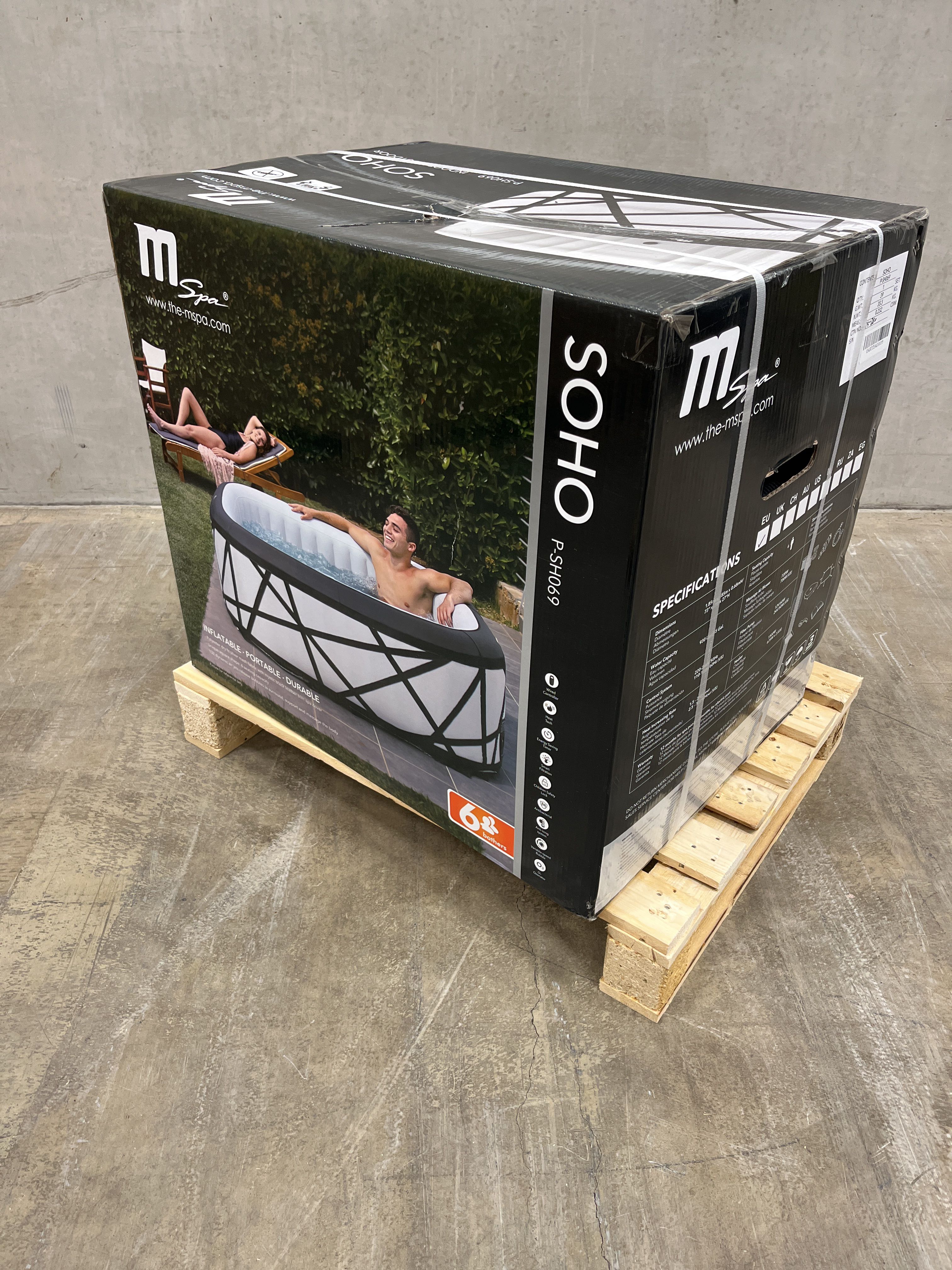 Inflatable hot tub M-Spa Soho Premium P-SH069 - PS Auction - We value ...