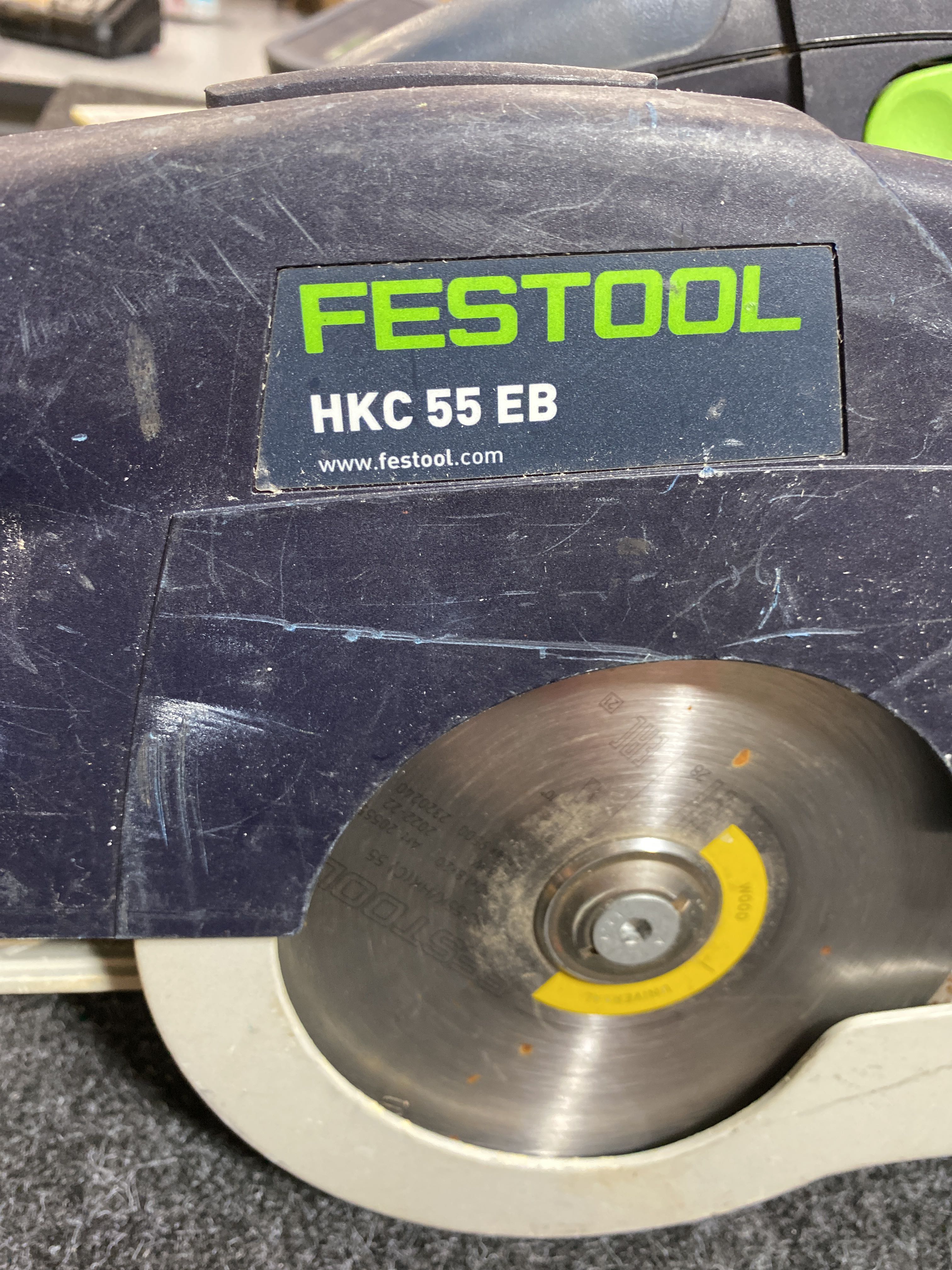 Cirkelsåg HKC 55 EB Festool (Inkl styrskena, batterier & laddare ...