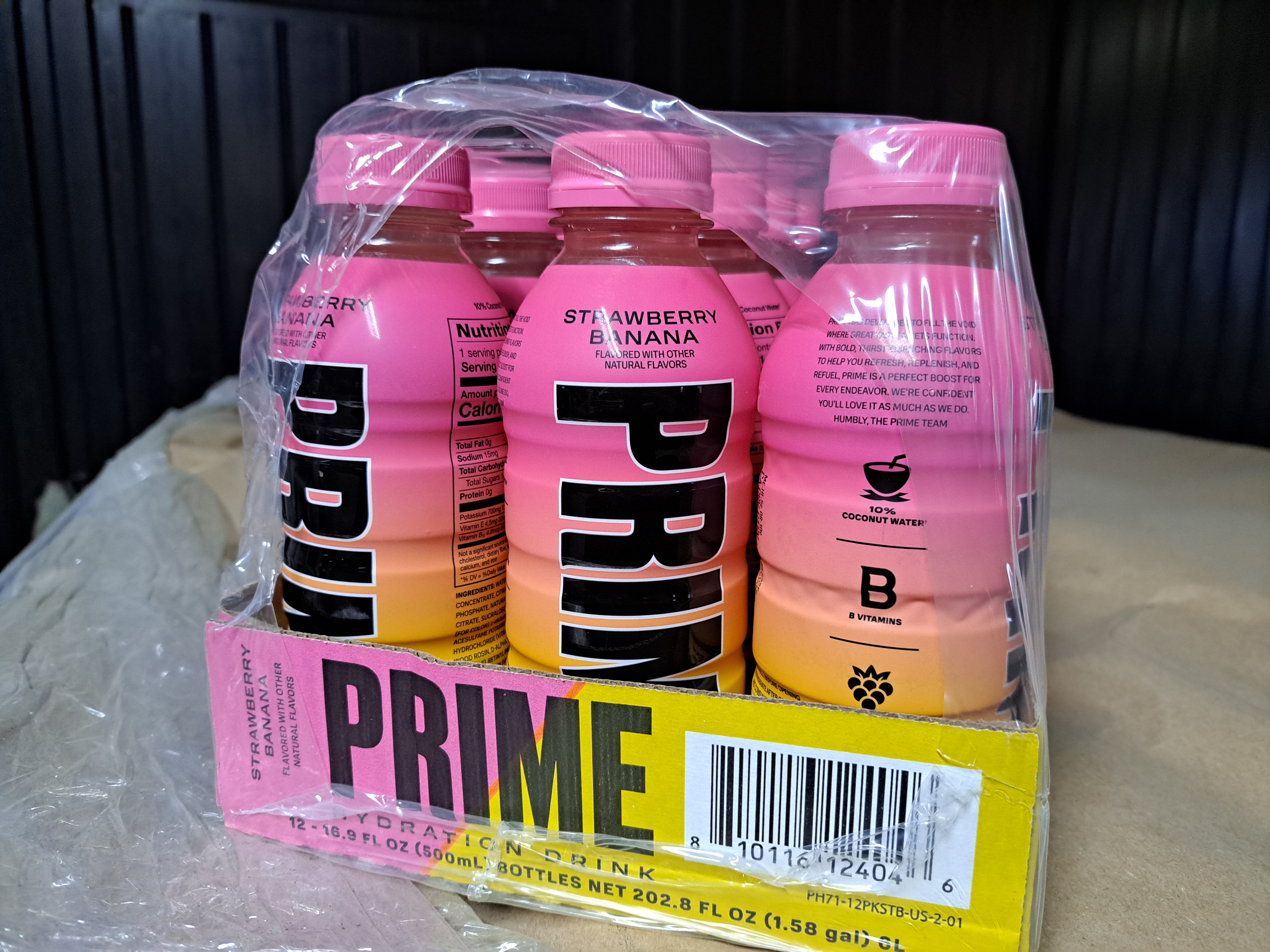 Prime Strawberry Banana - Pall med 1320 st 50cl - Auktioner online ...