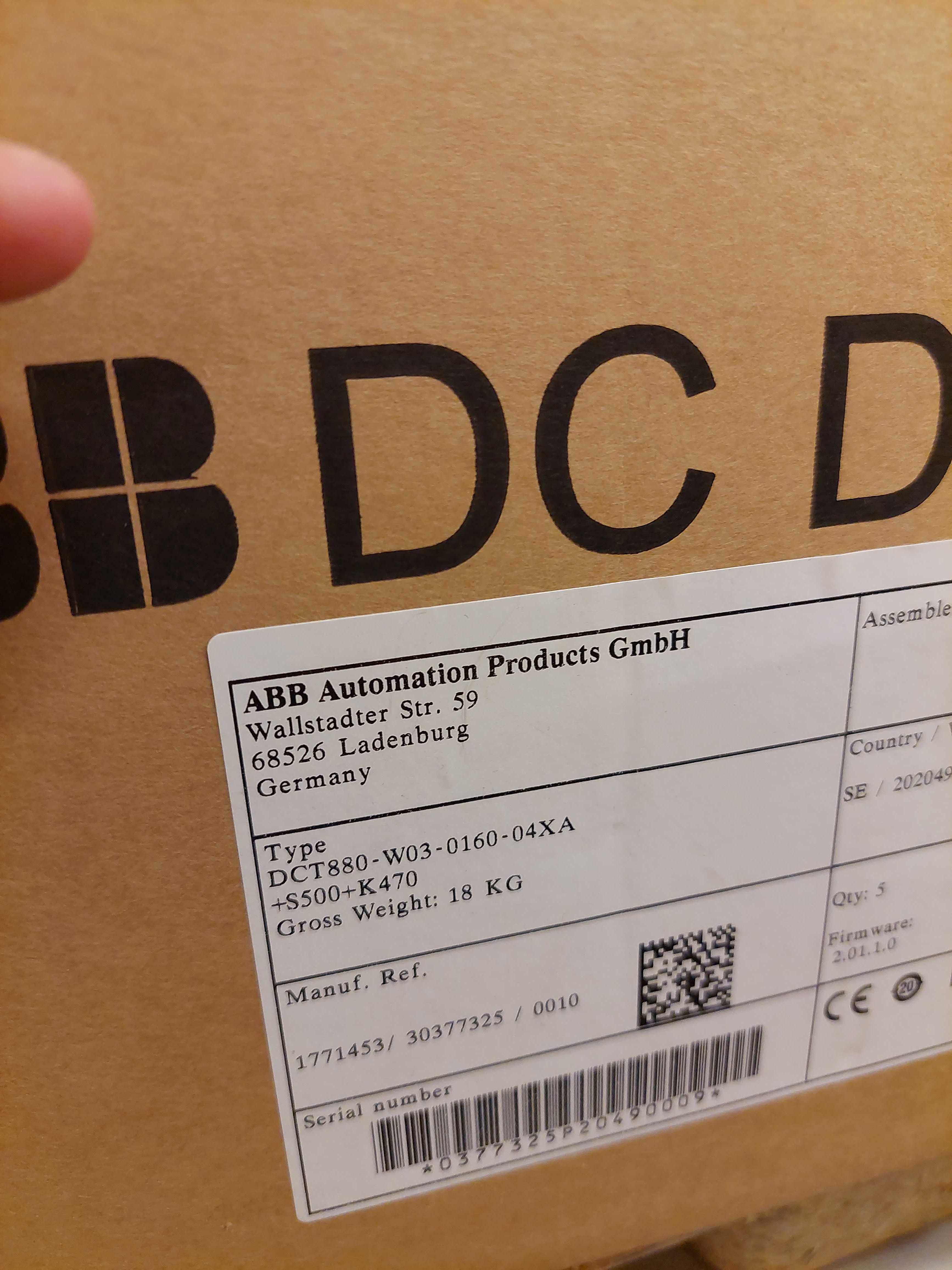 ABB DCT880-W03 power controller in box - PS Auction - We value the ...