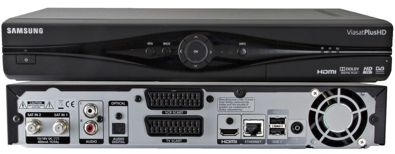 Inspelningsbar Digitalbox Samsung SMT-S7140 HDTV twin PVR, godkänd av ...