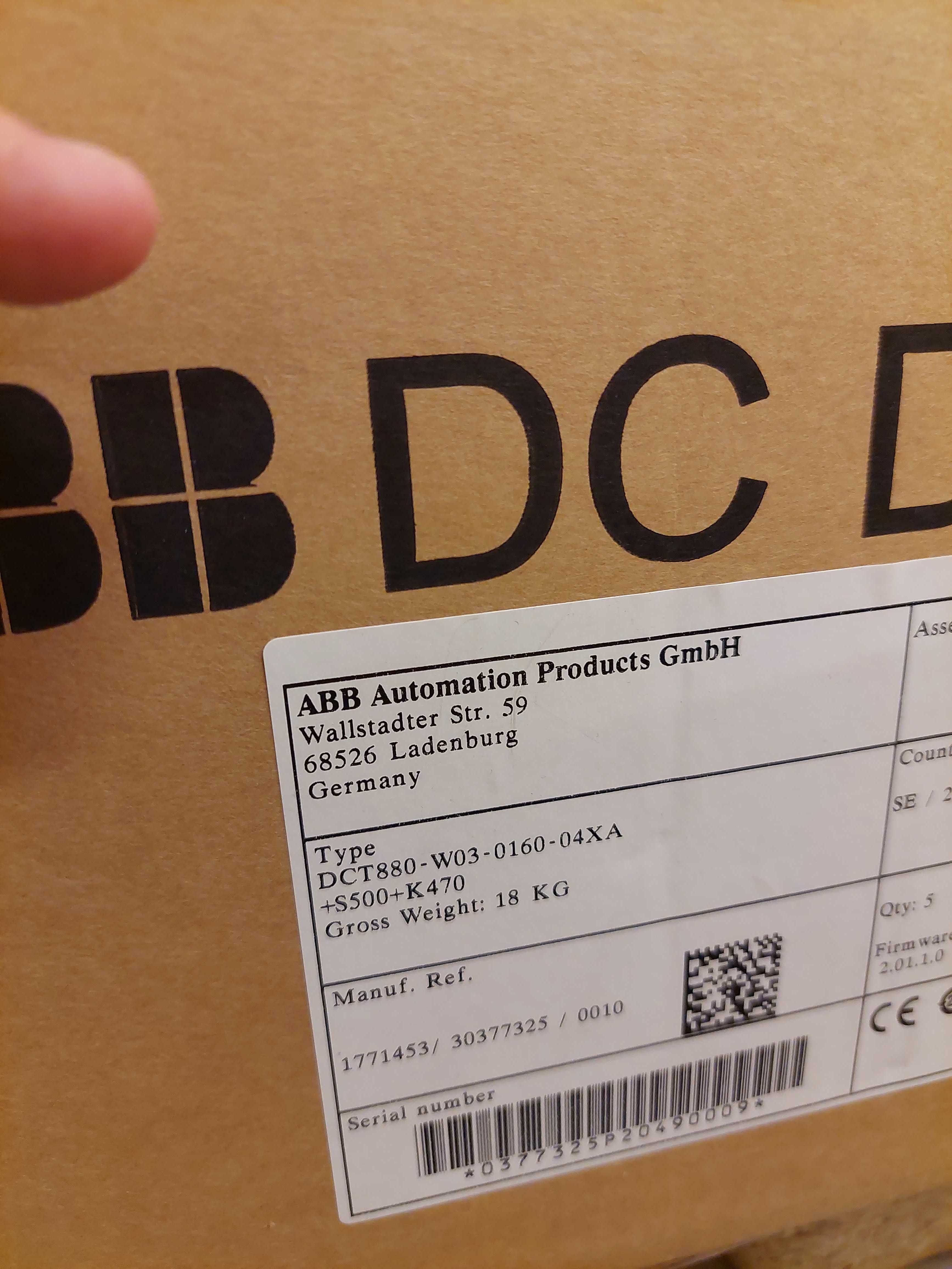 ABB DCT880-W03 power controller in box - PS Auction - We value the ...