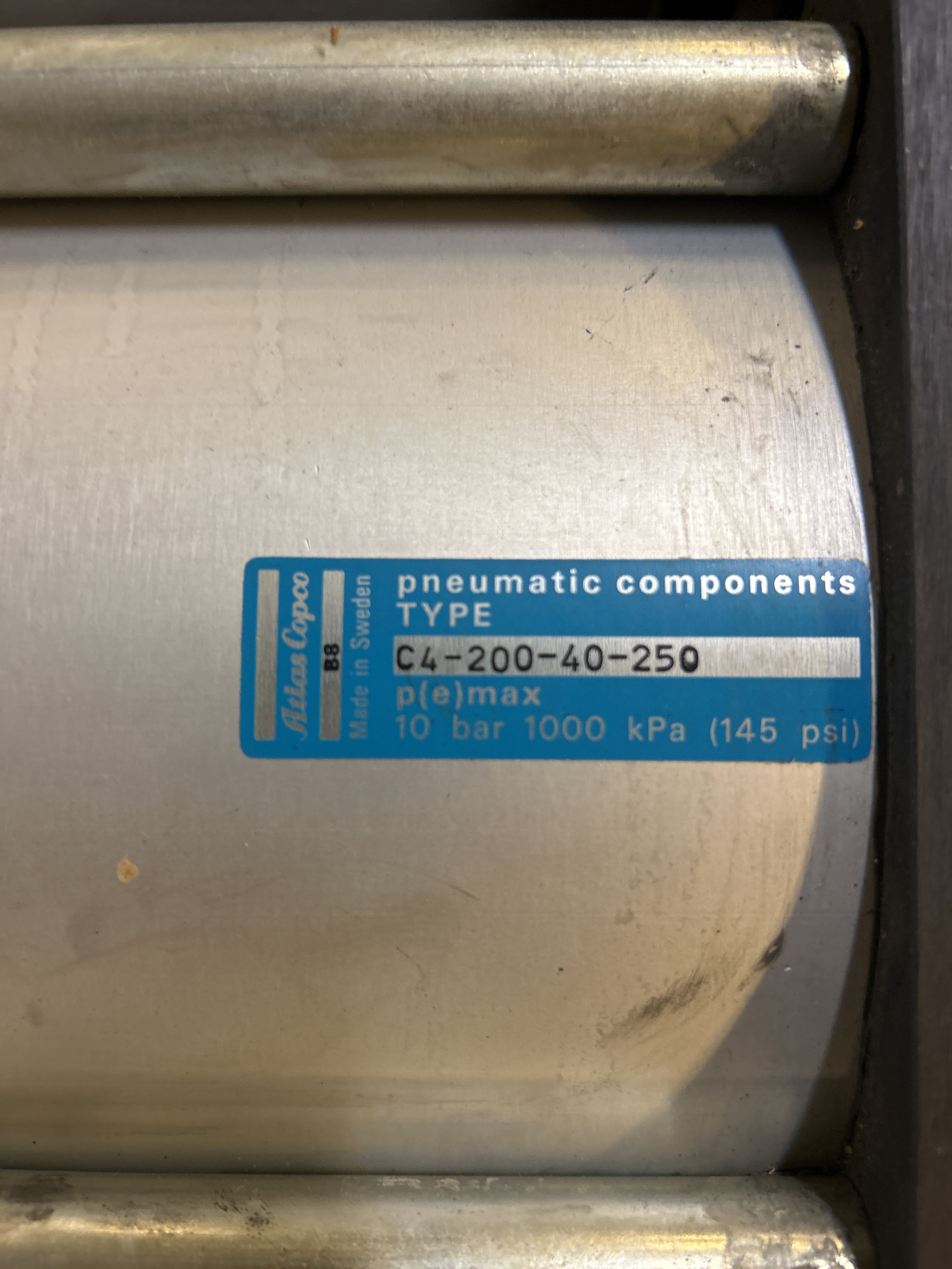 Pneumatic cylinder Atlas Copco - PS Auction - We value the future ...