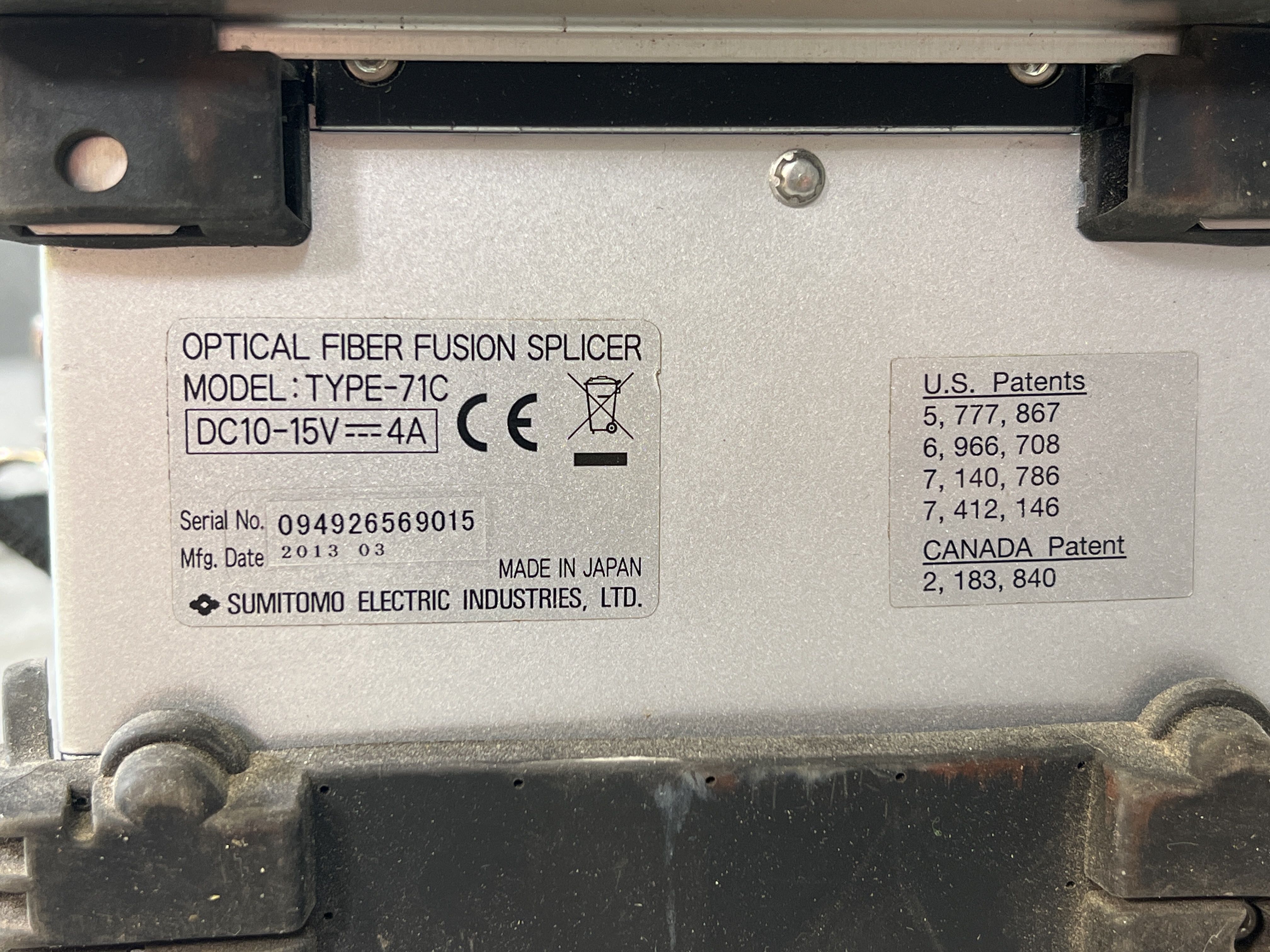 Fibersvets Sumitomo Type-71C - PS Auction - We value the future ...