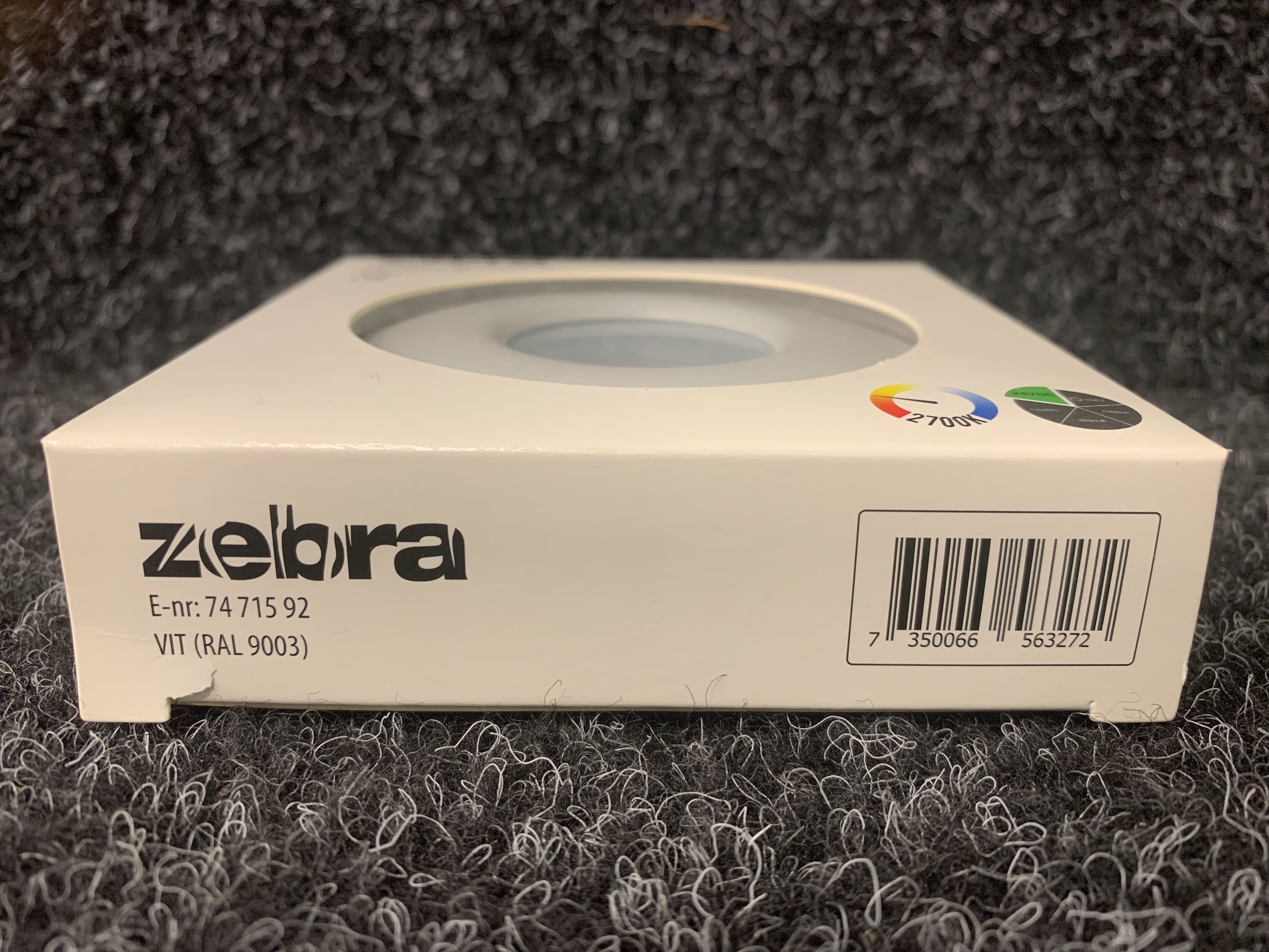 6 st Downlight Apparatdosa DC 3,5W LED, Zebra - Auktioner online ...