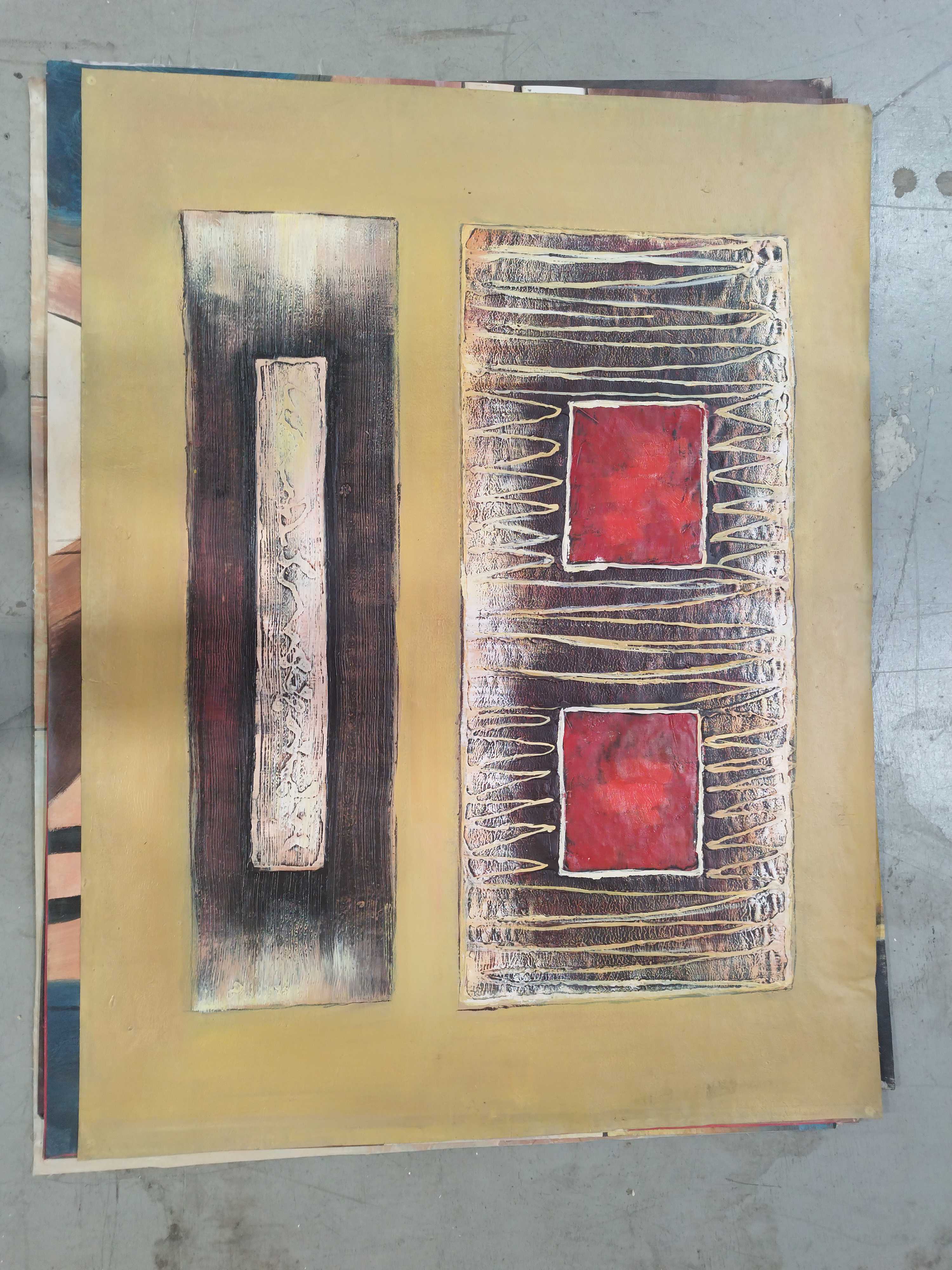 Tavlor, 10st – canvasduk, storlek 130x100cm, geometriska former ...