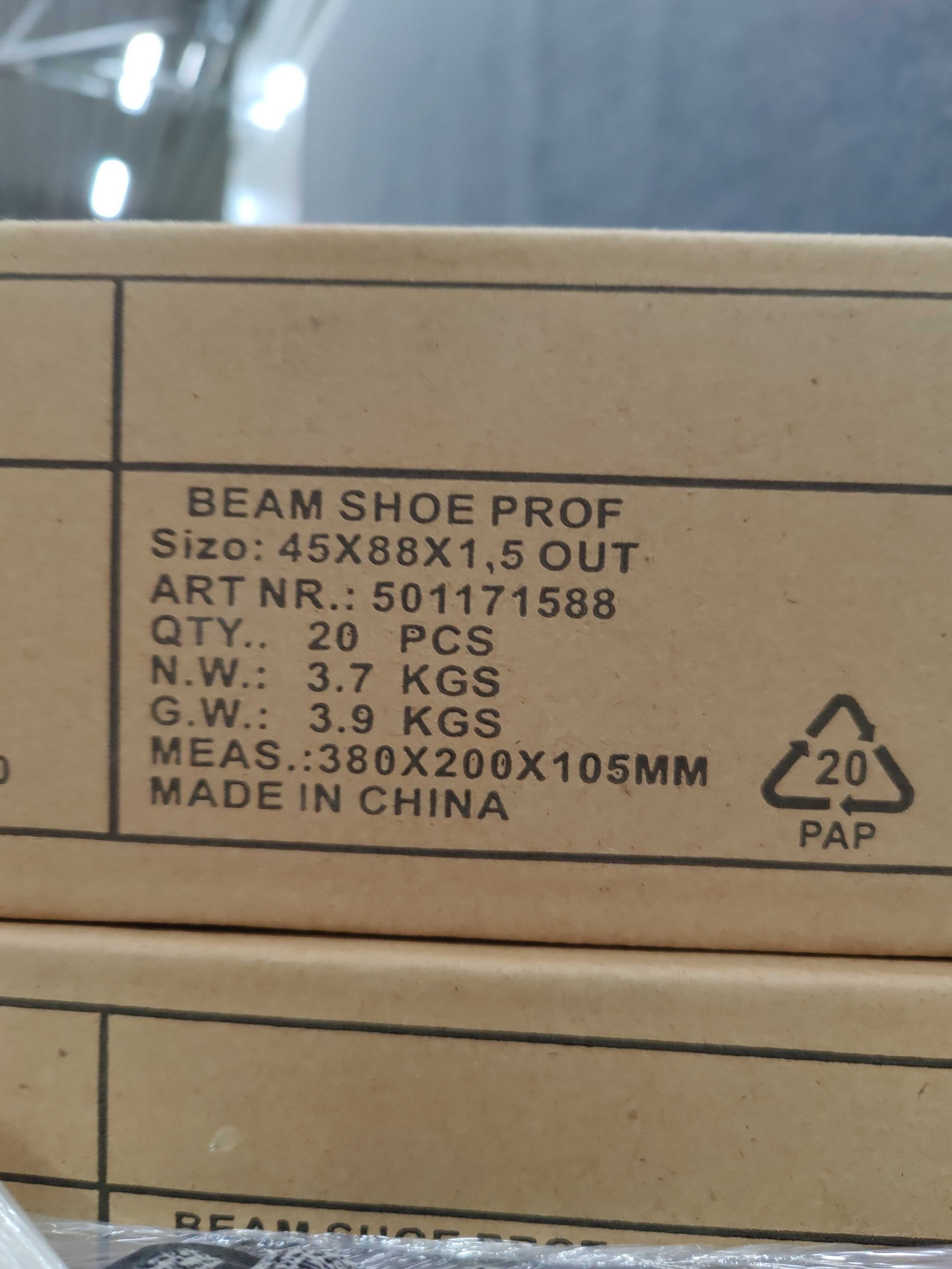 2000 pcs Beam shoes Outward facing Prof 45x88x1.5 mm - PS Auction - We ...