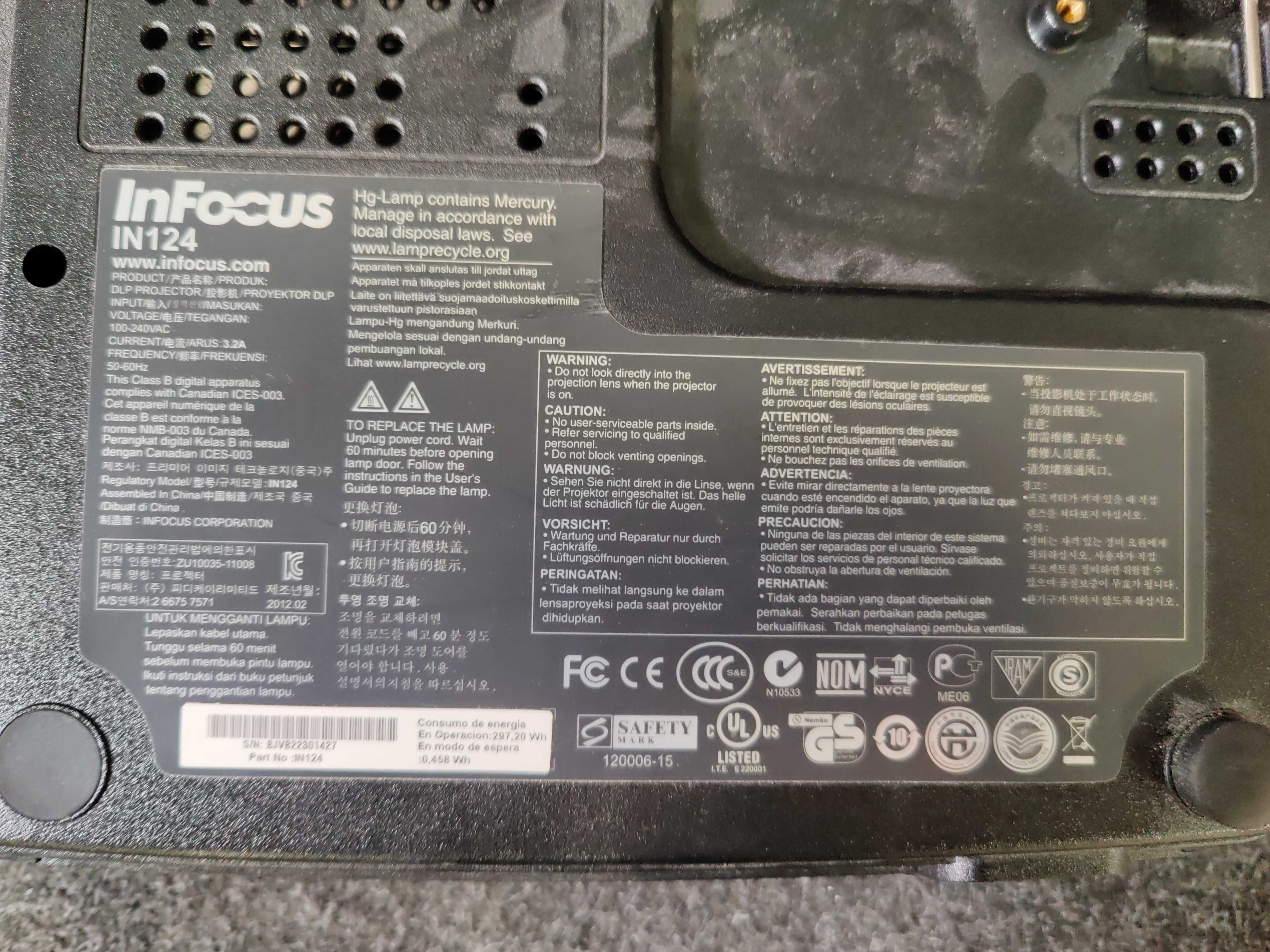 Projector InFocus IN124 - PS Auction - We value the future - Largest in ...