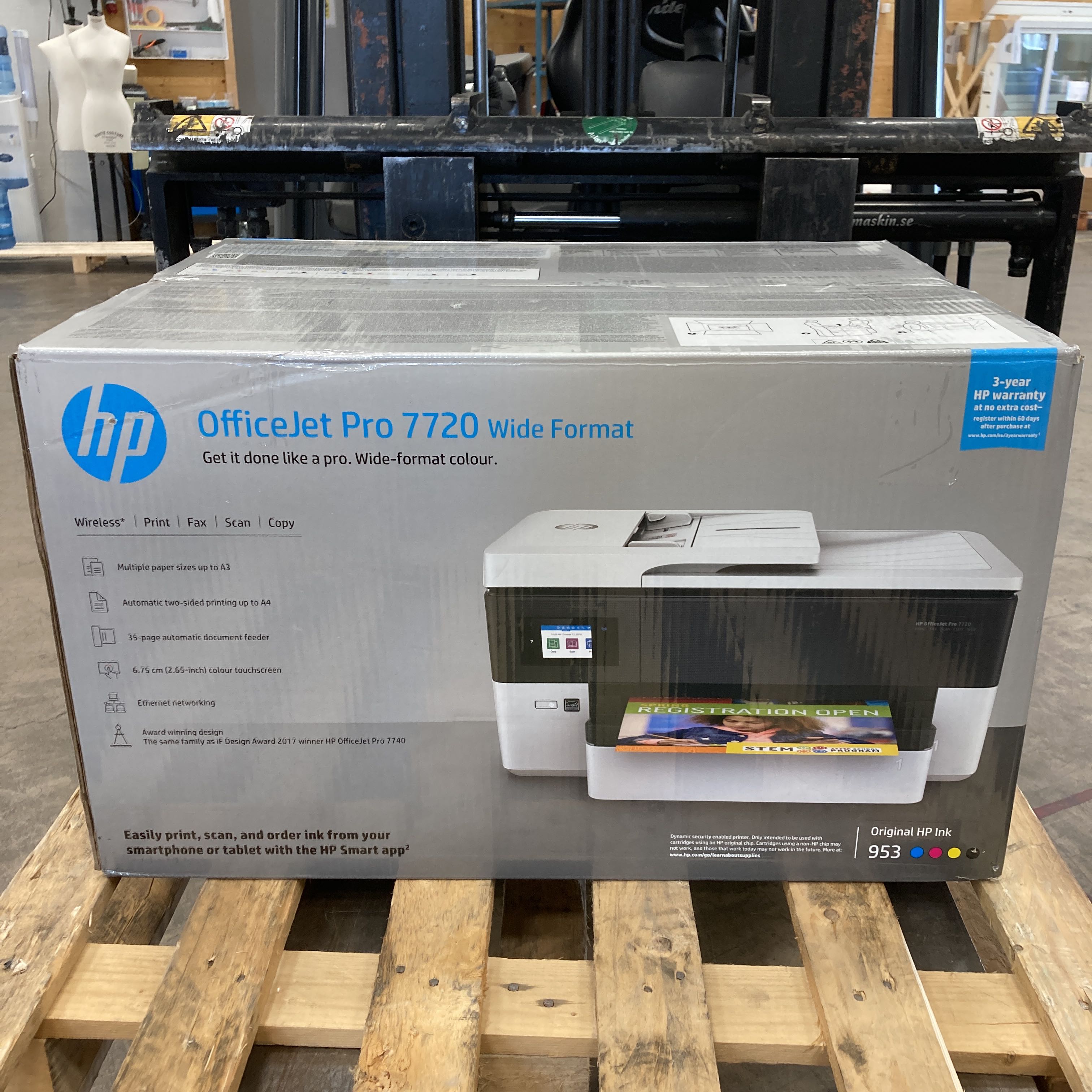 HP Officejet Pro 7720 A3 Printer - PS Auction - We value the future ...