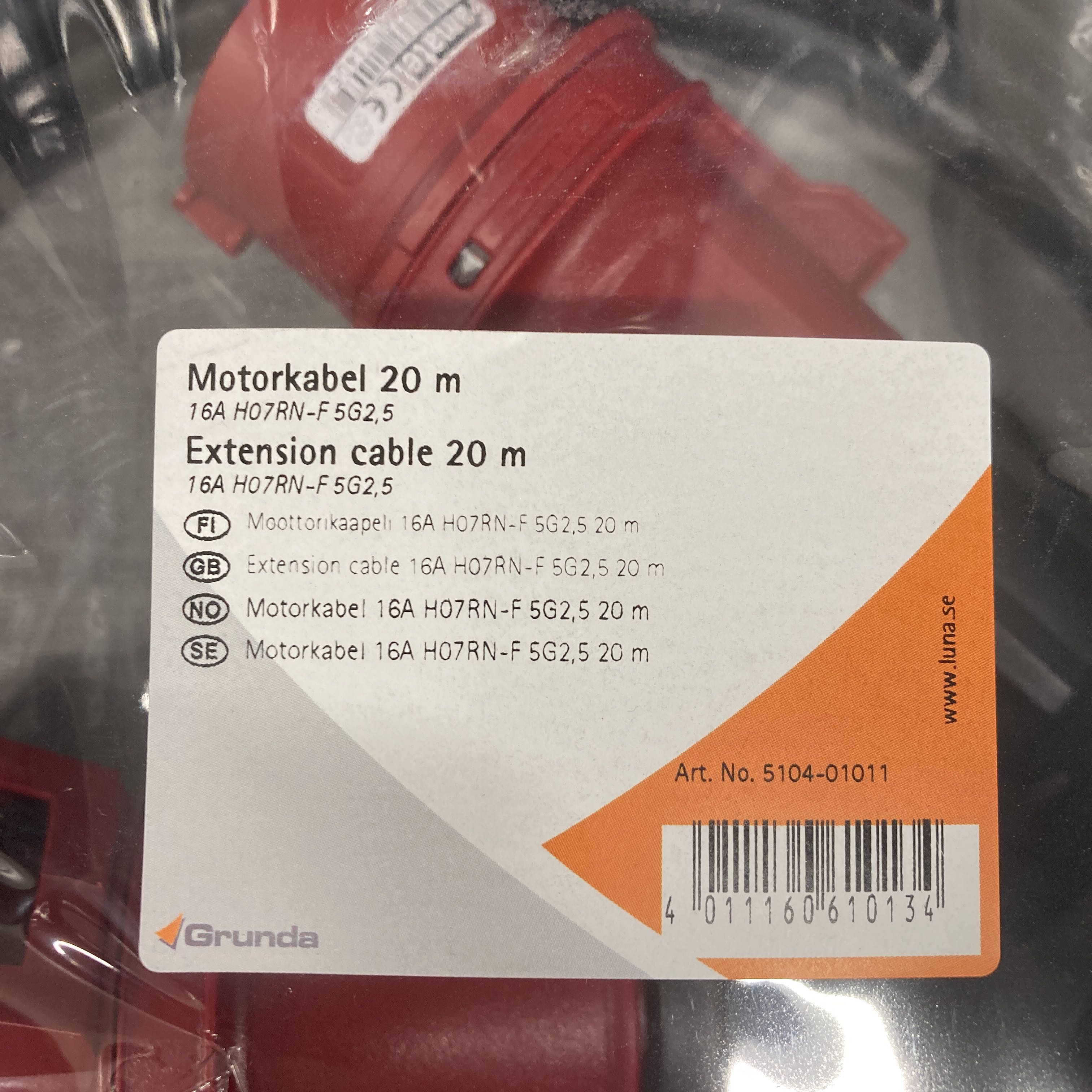 Motorkabel Grunda 16A 20M - Auktioner online - Nätauktioner ...