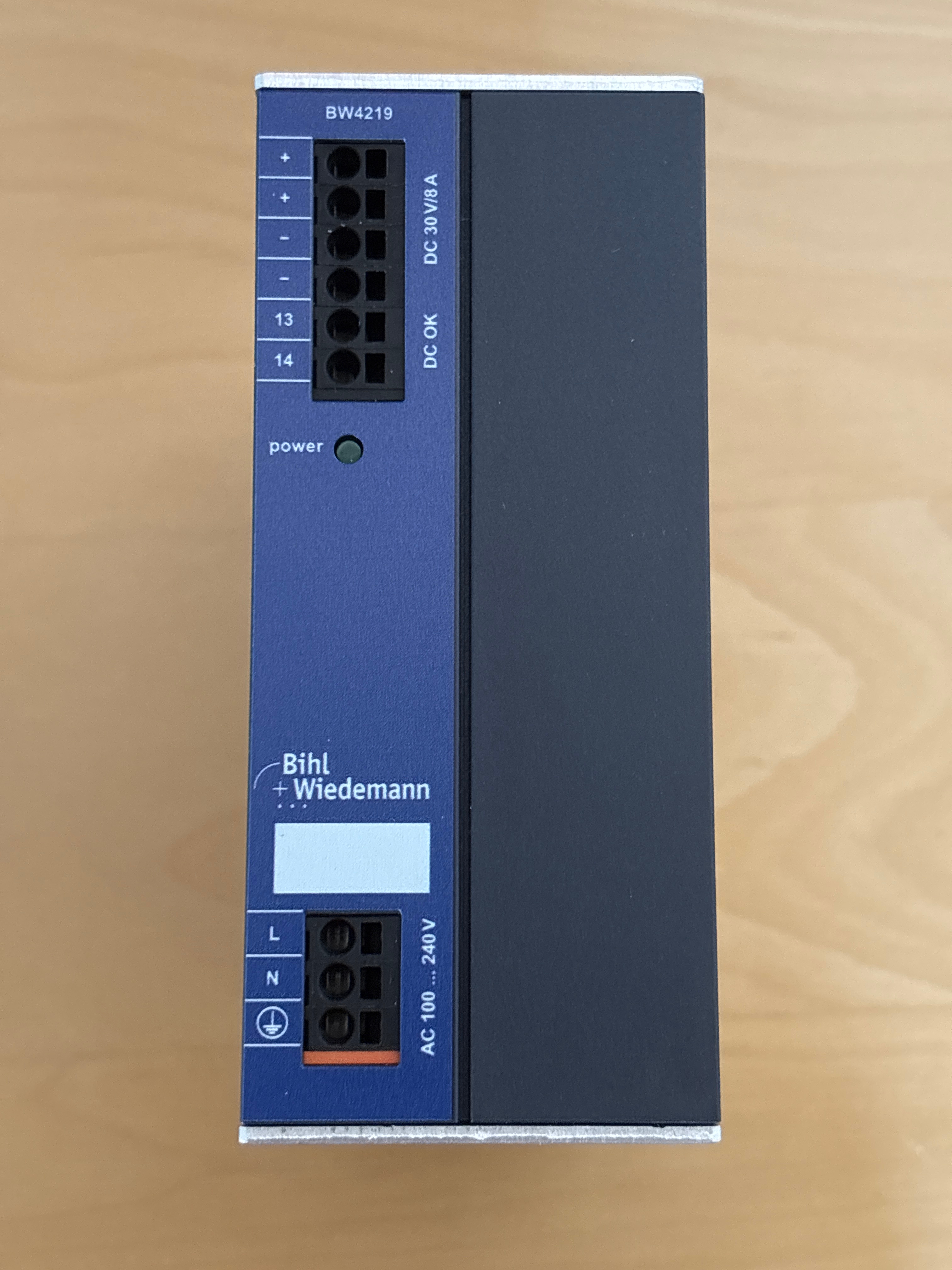Collection of electrical components - relays, I/O modules, connection ...