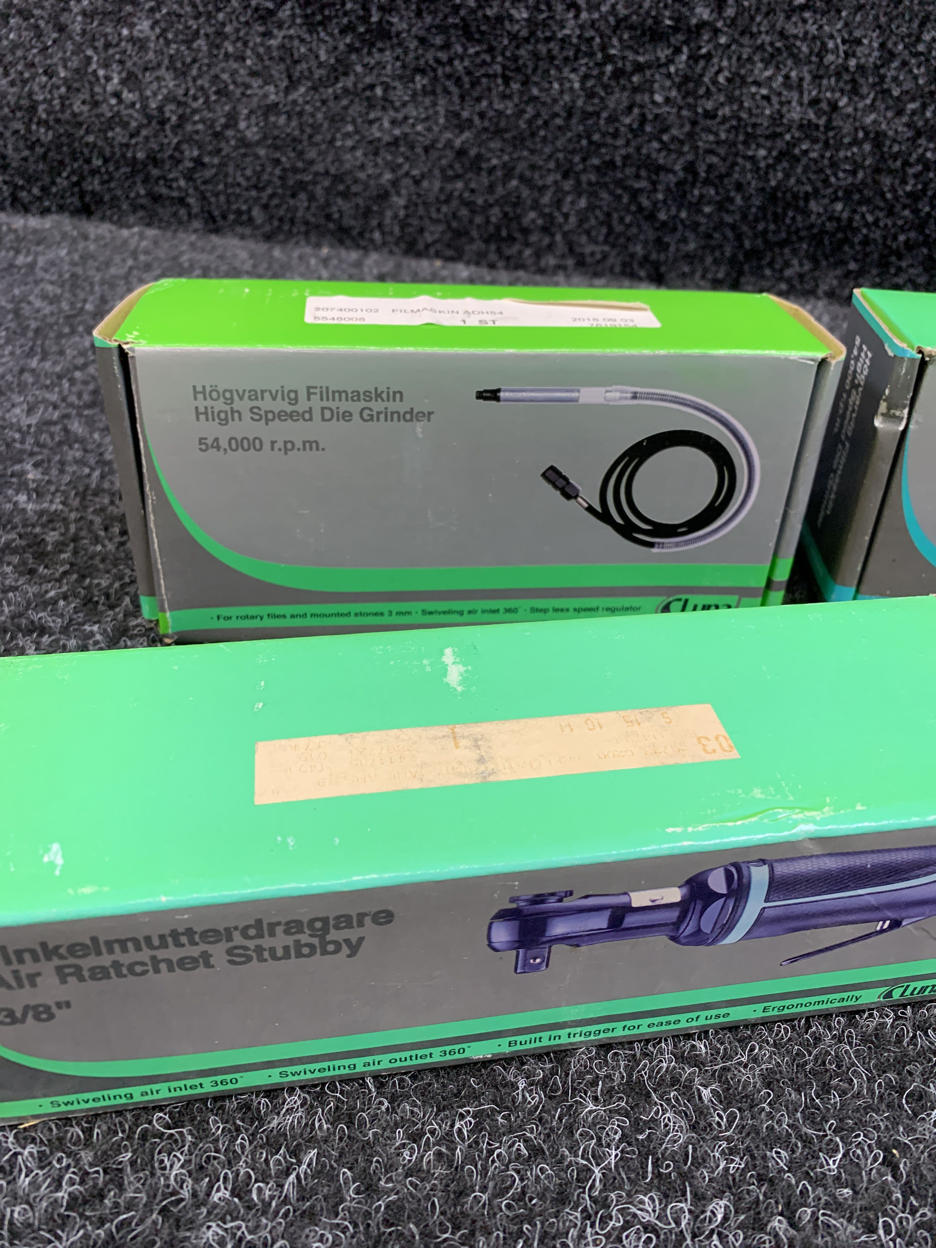 2 pcs Angle nut driver 3/8" & 2 pcs High speed file machines, Luna - PS ...