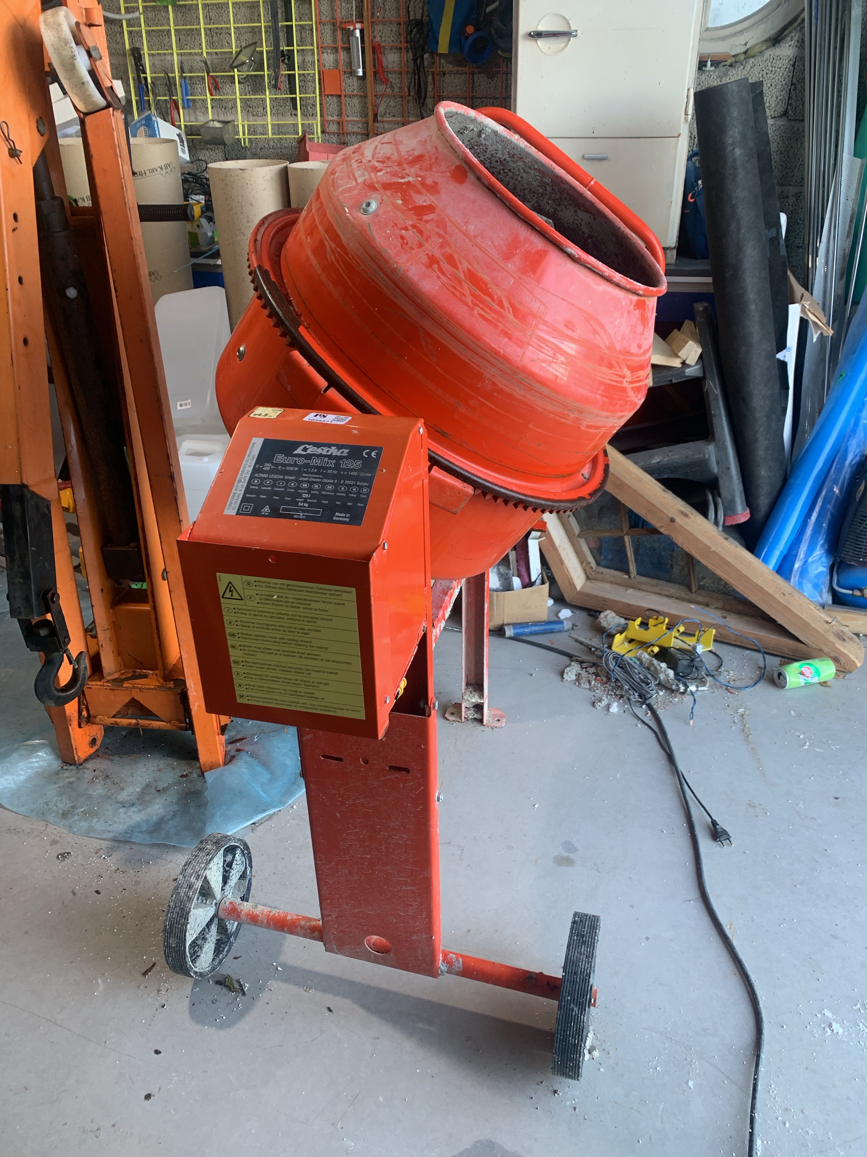 Cement mixer Lescha 125 L - PS Auction - We value the future - Largest ...