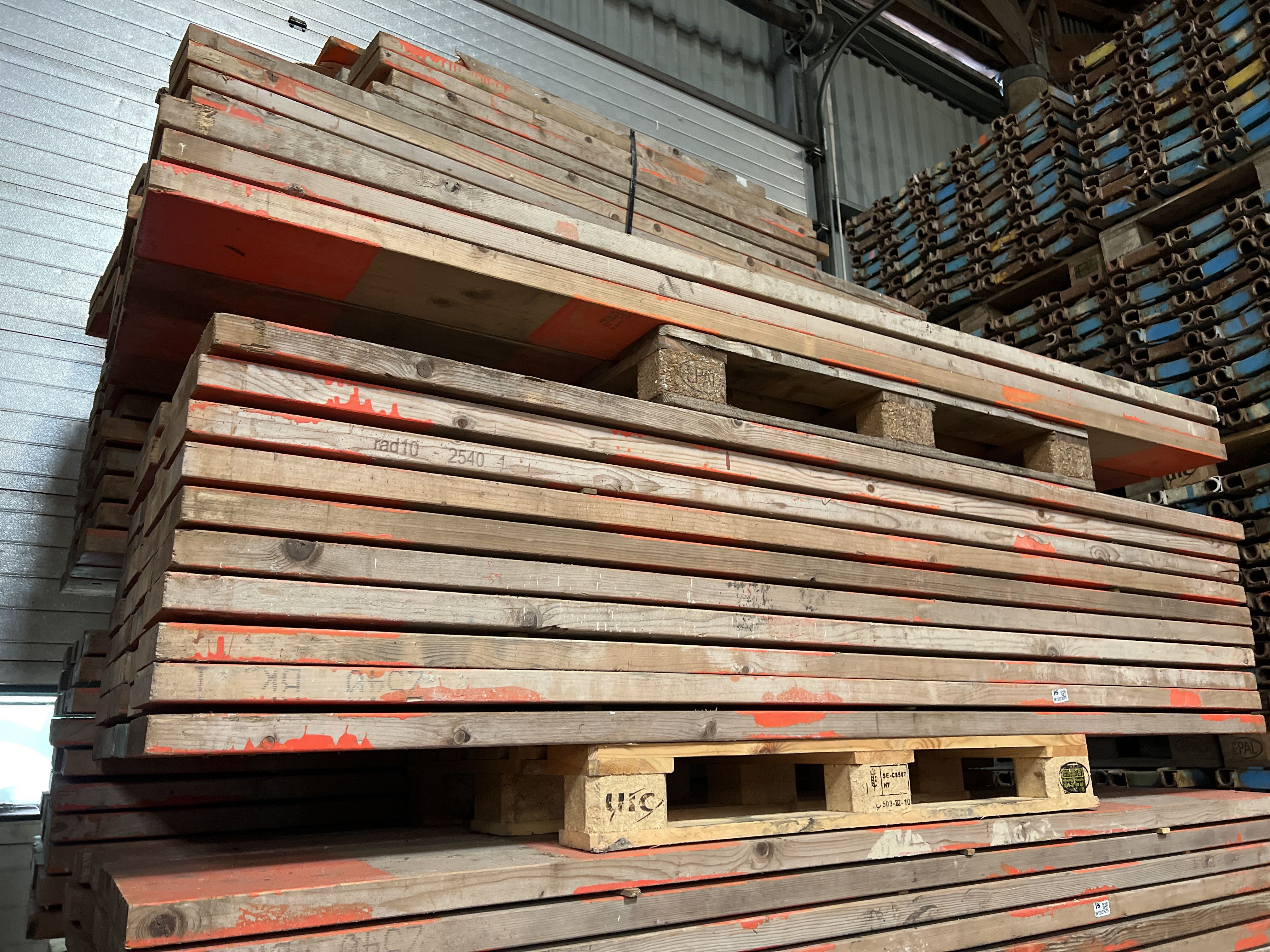 Kick guards for scaffolding, approx. 90 pieces, approx. 3 meters - PS ...