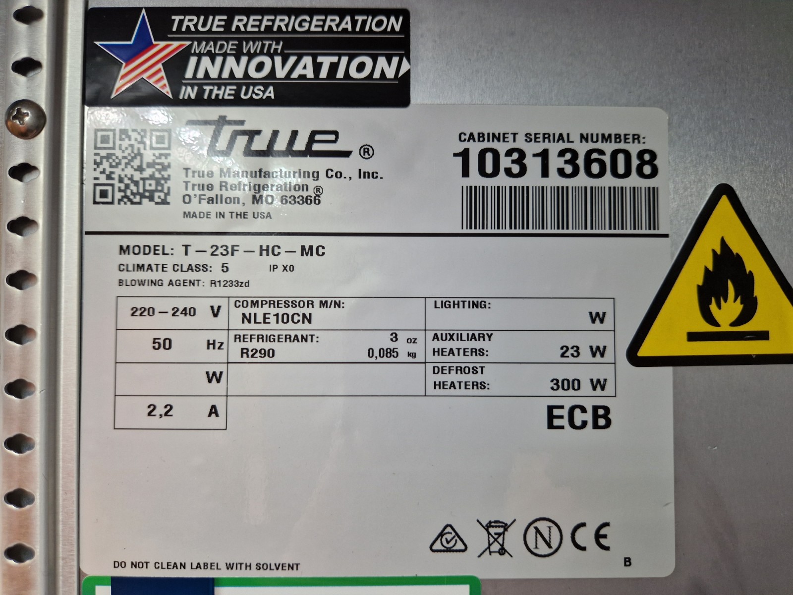 Rostfritt kylskåp True T-23-HC - Auktioner online - Nätauktioner & Konkursauktioner | PS Auction