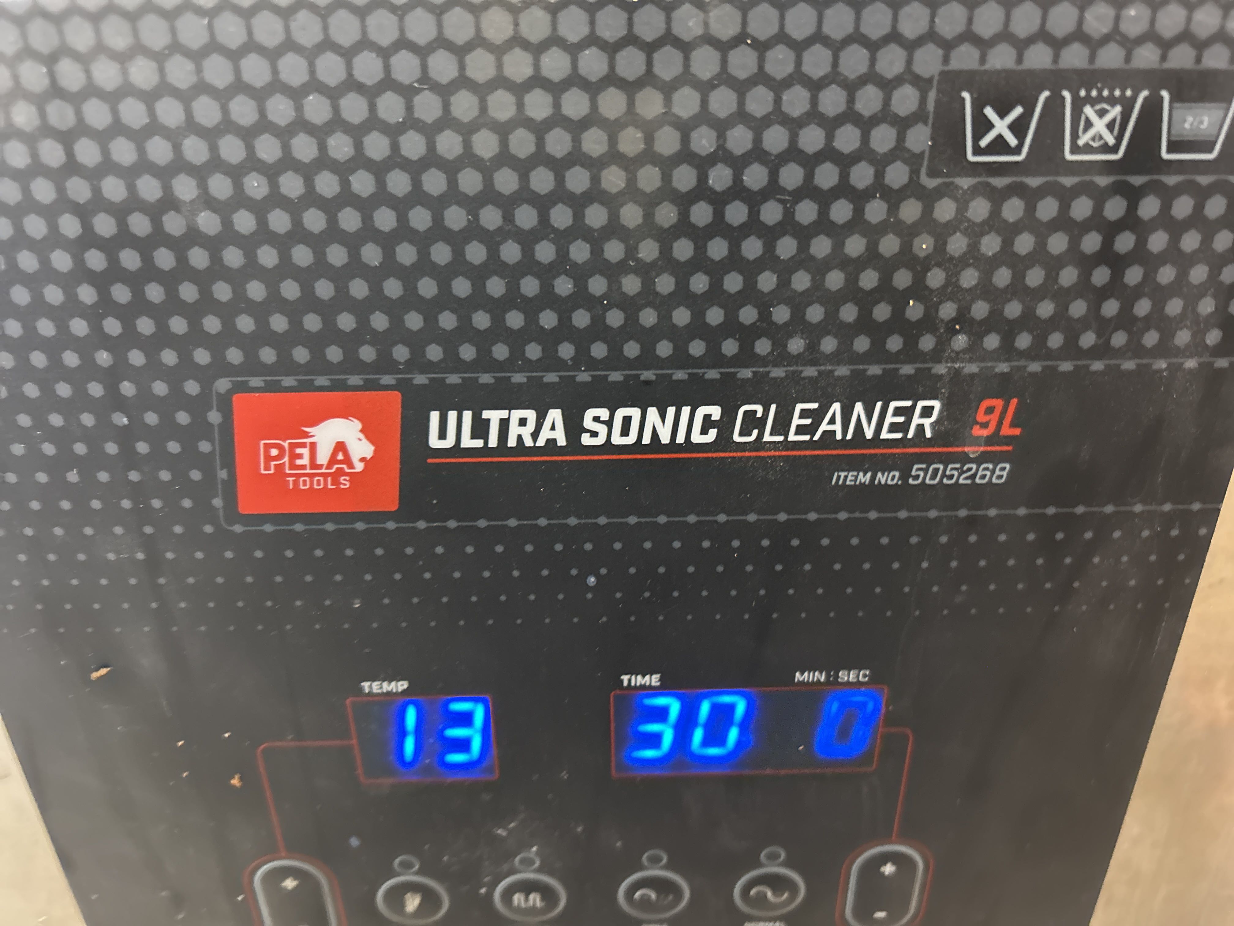 Ultrasonic cleaner - Pela Tools Ultra Sonic Cleaner - PS Auction - We ...