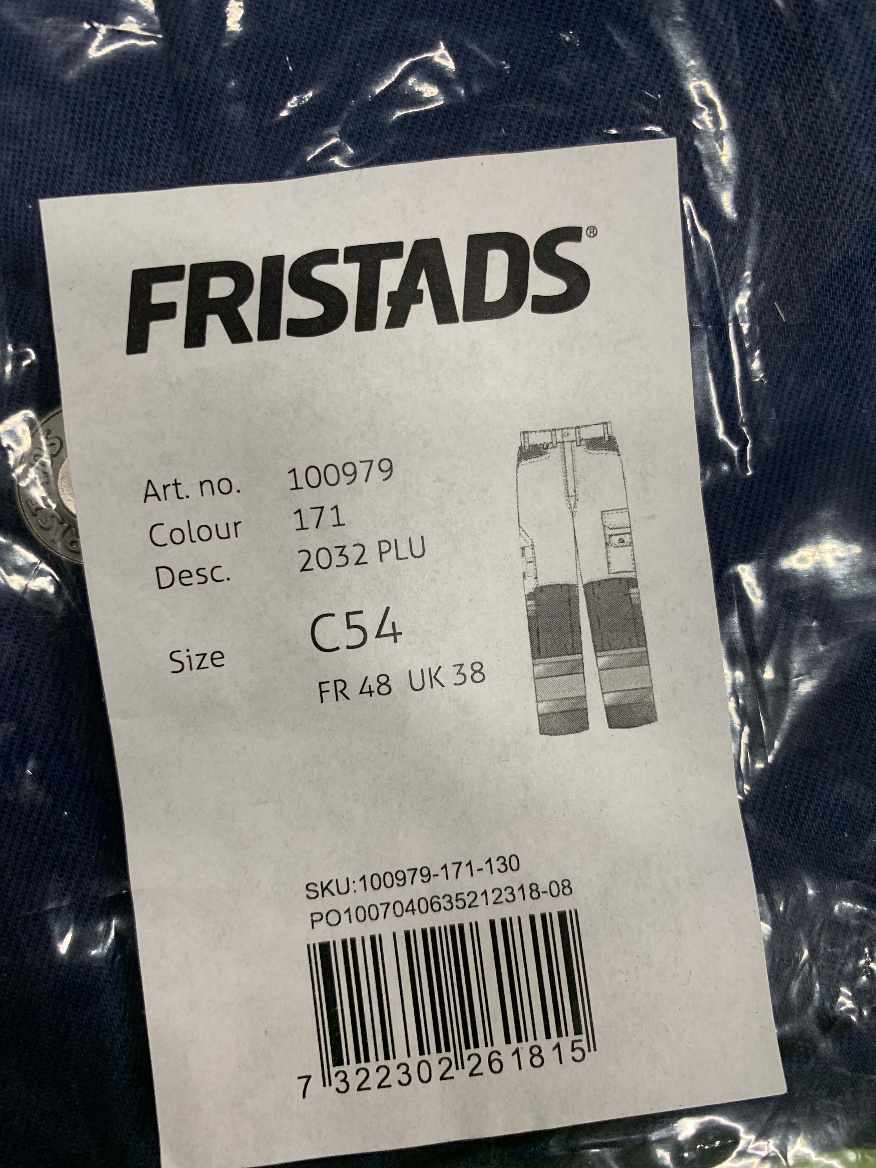Warning trousers Fristads 2032 PLU - Size C54 - PS Auction - We value ...