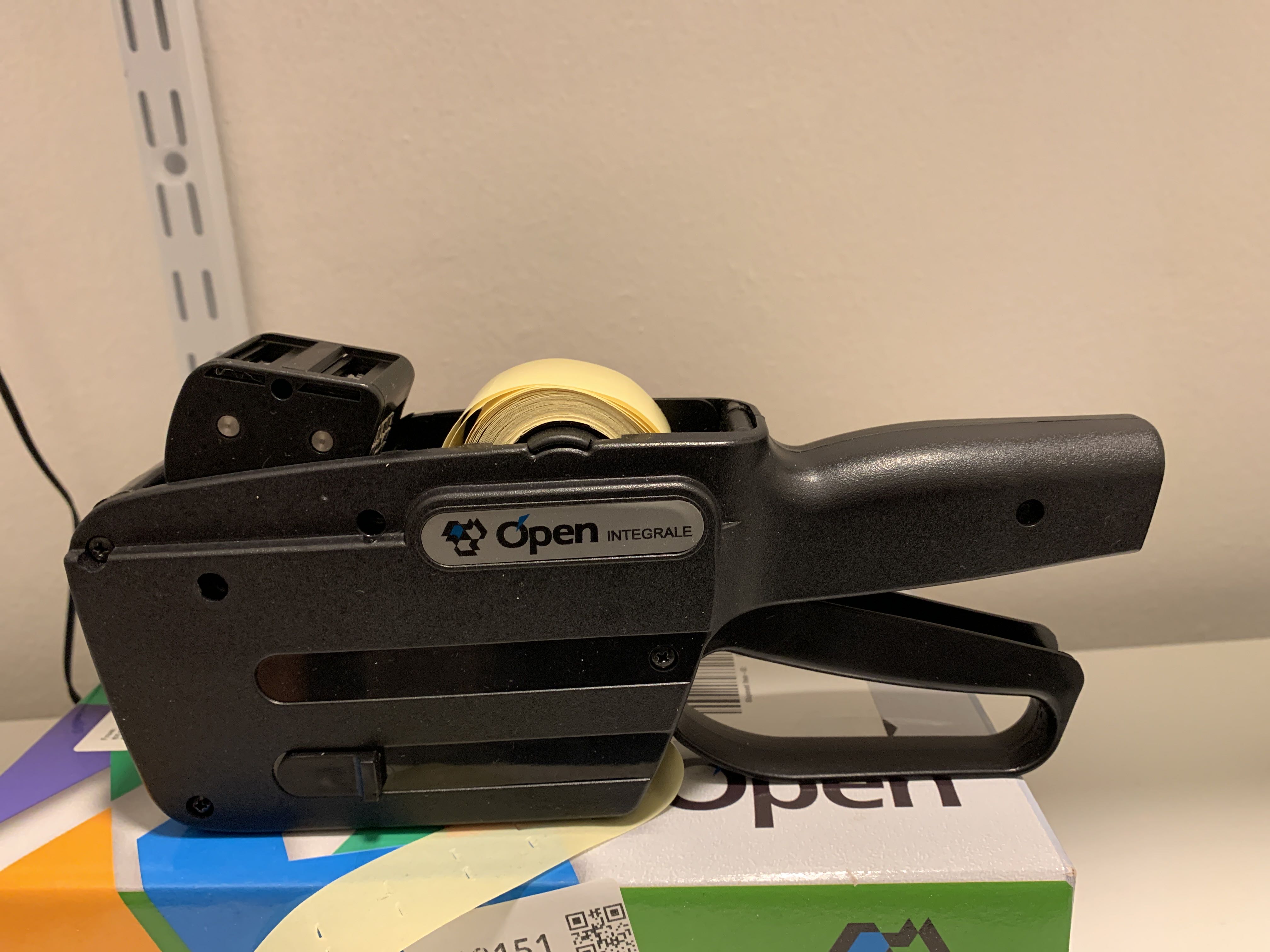 Label marker with double lines of text 10+10 characters Open Integrale ...