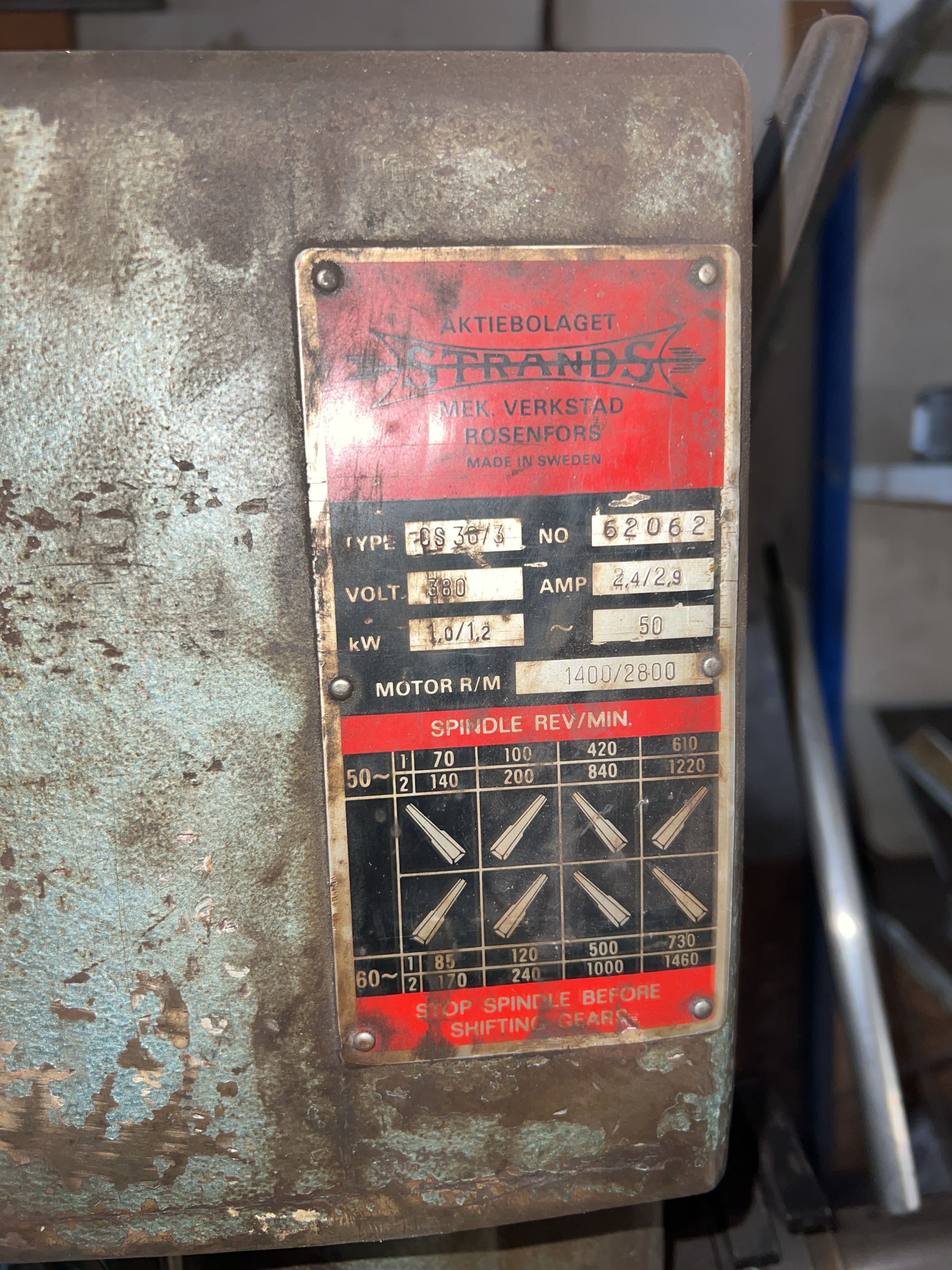 Pelarborrmaskin Strands CS30/3 - Auktioner online - Nätauktioner ...