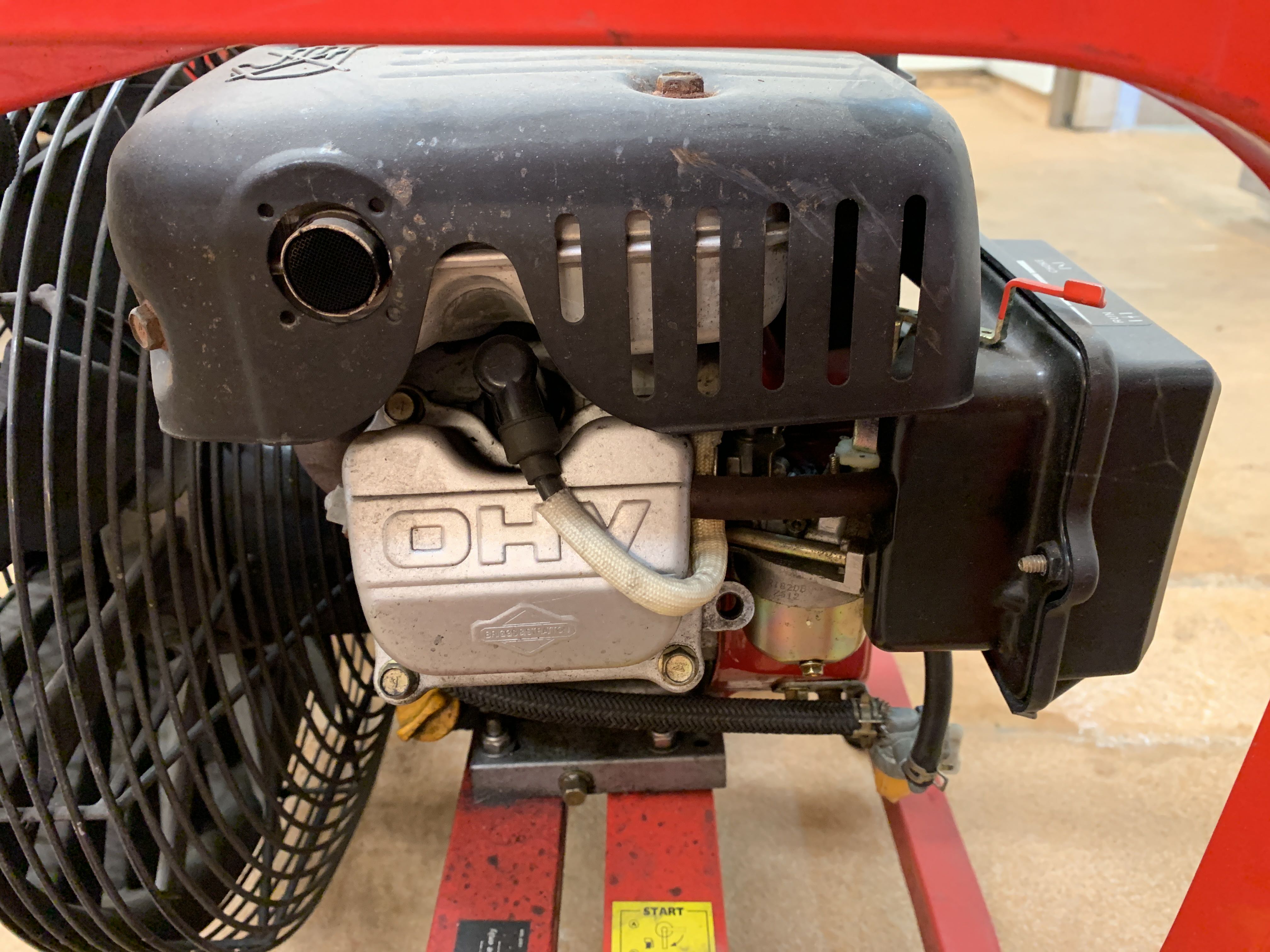 PPV fan Groupe-Leader with gasoline engine Briggs&Stratton 6hp - PS ...