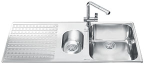 Rostfri vask 100 cm Smeg LTS102S - (Ny i kartong) - Auktioner online ...
