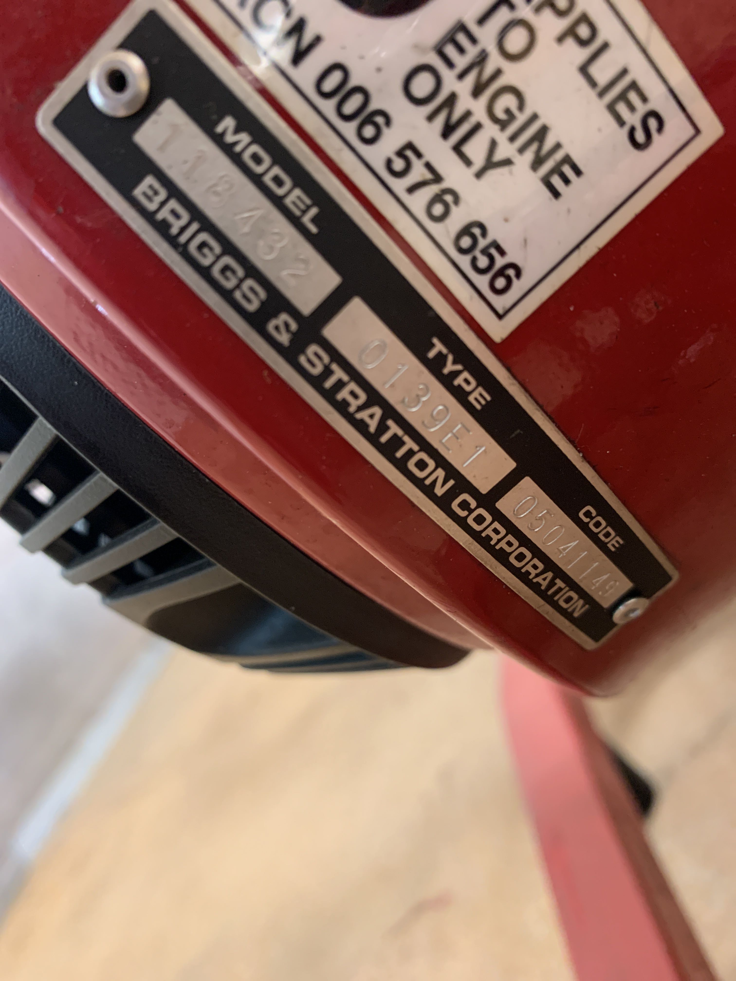 PPV fan Groupe-Leader with gasoline engine Briggs&Stratton 6hp - PS ...