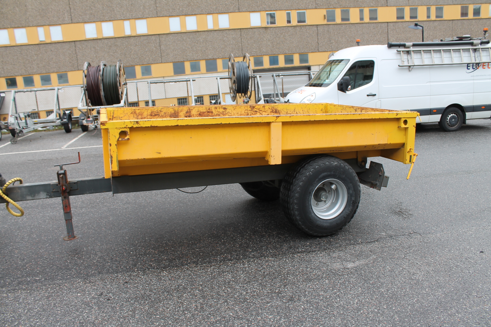 Wheeled excavator Wacker Neuson EW65 -16 Tipper trailer and buckets ...