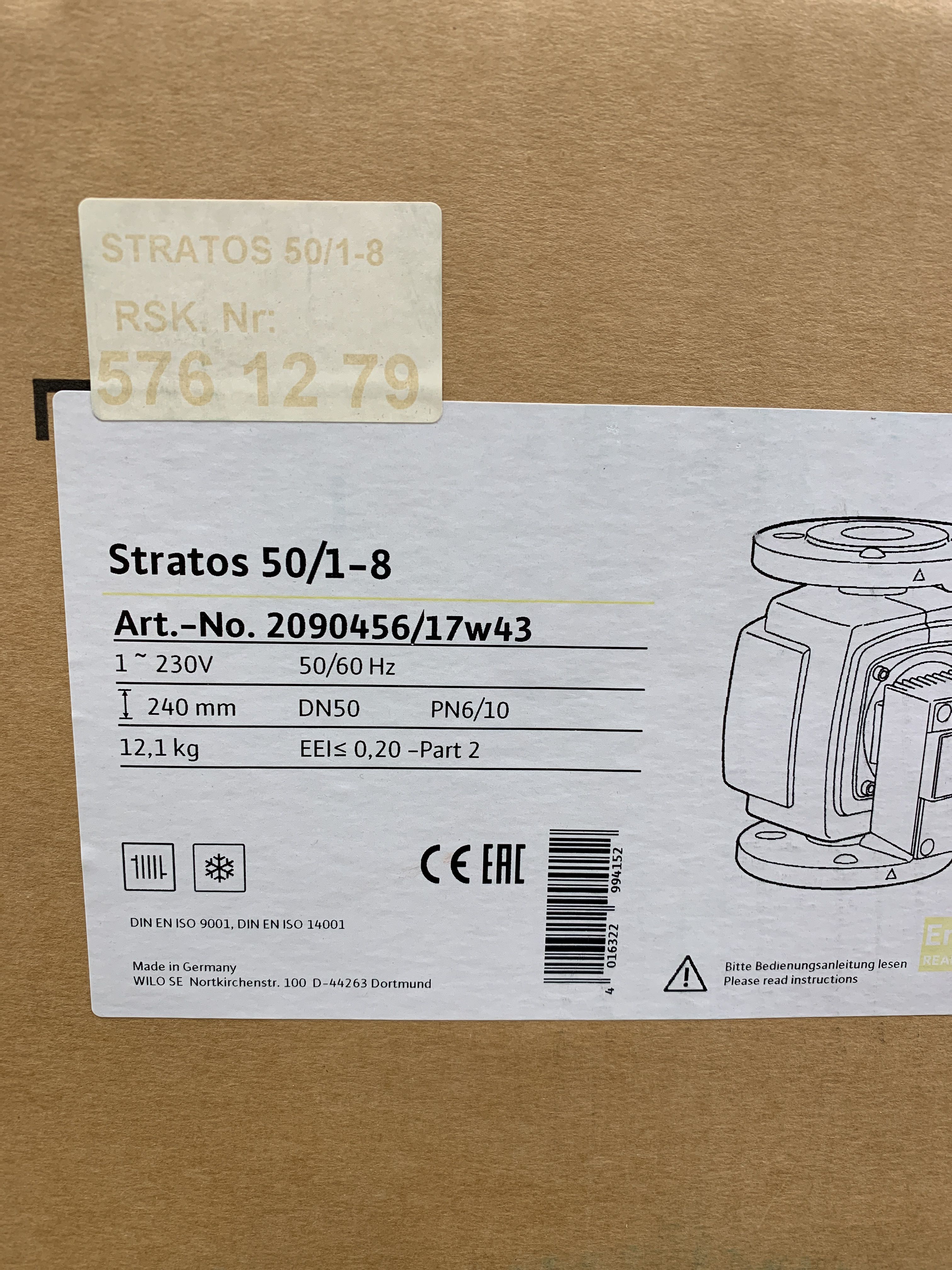 Circulation pump Stratos 50/1-8 - PS Auction - We value the future ...