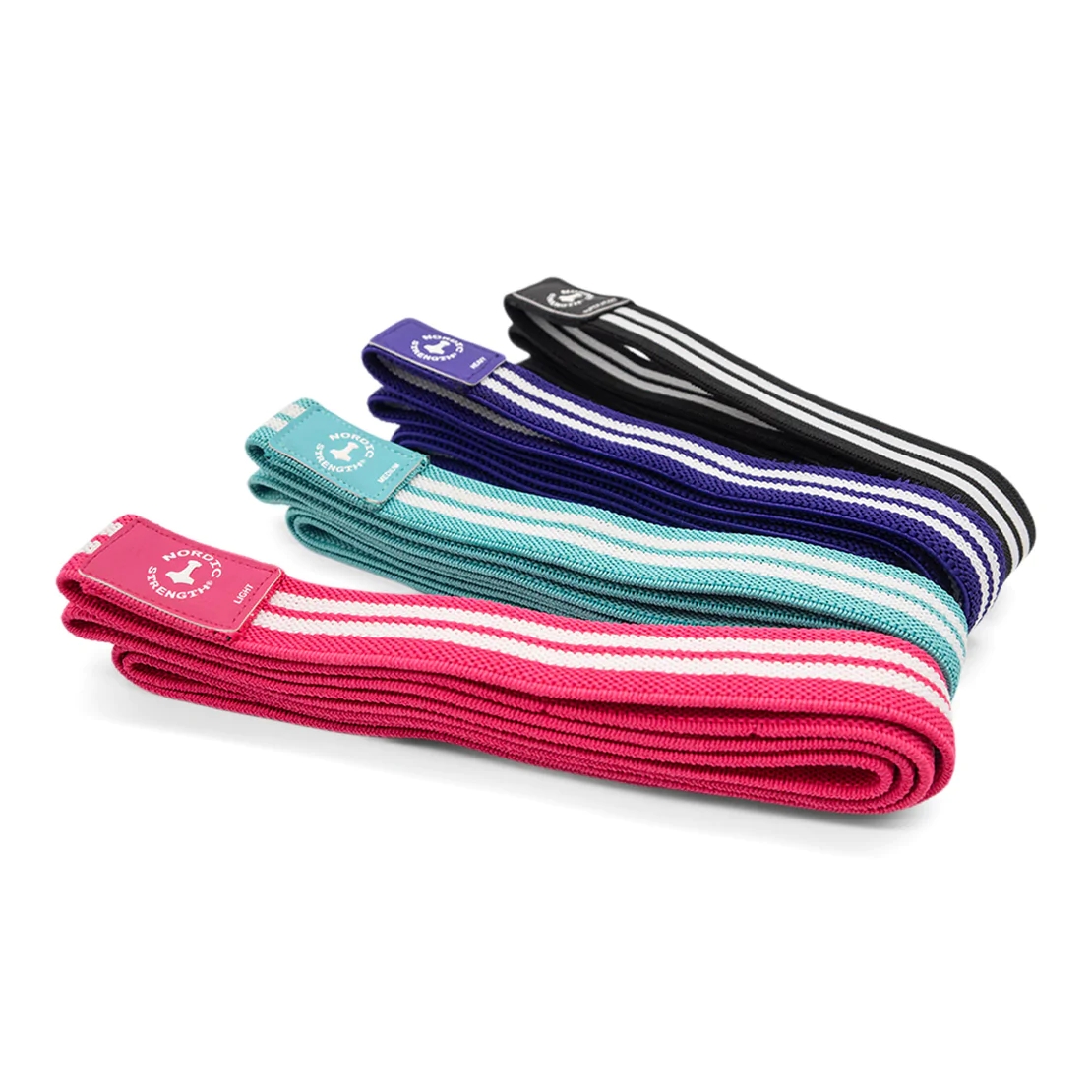 2 st. Styrkeband 4-pack (4 elastiska band i olika hårdheter ...