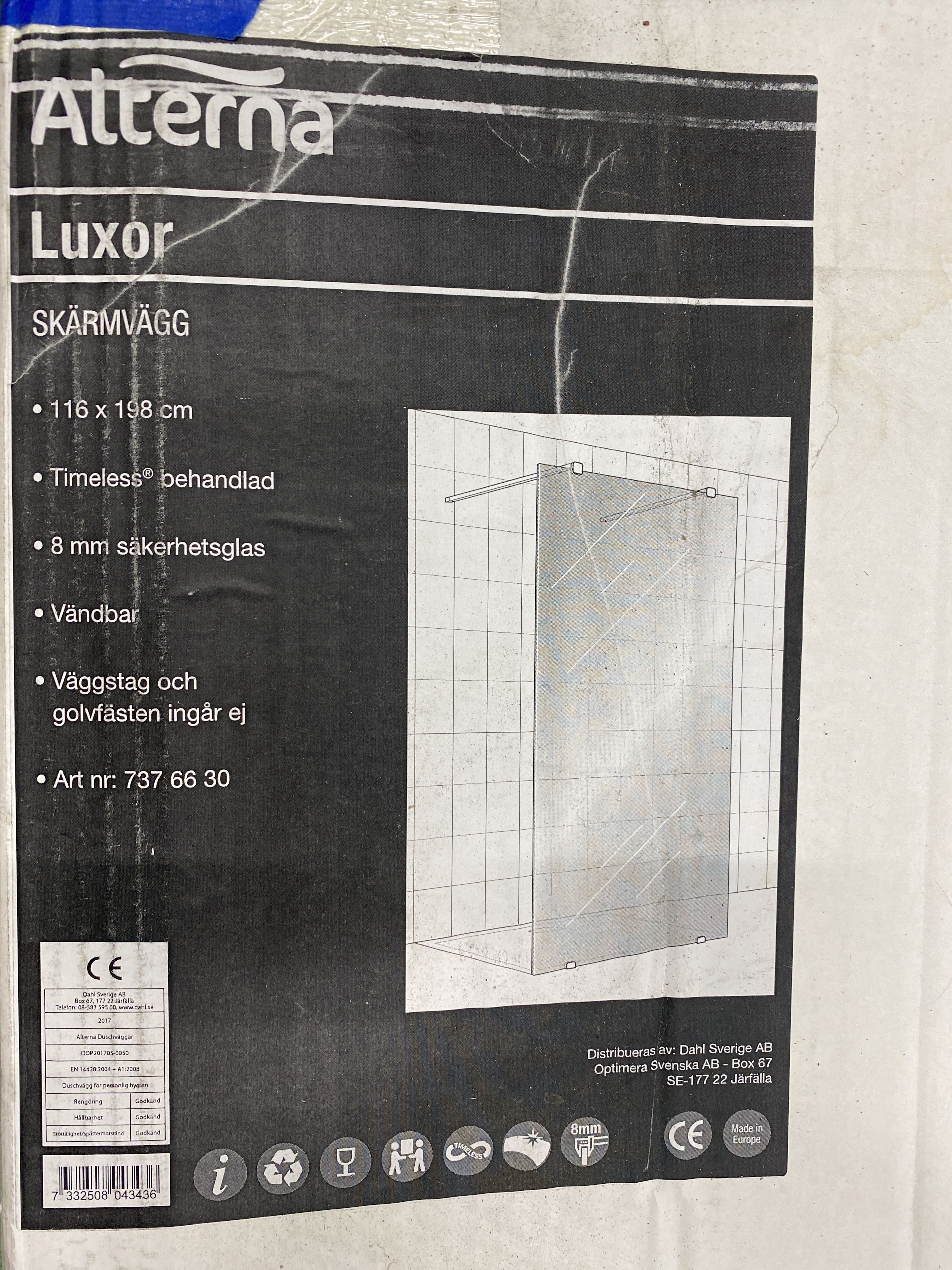 Shower wall Luxor 116, Timeless treated, Alterna - PS Auction - We ...