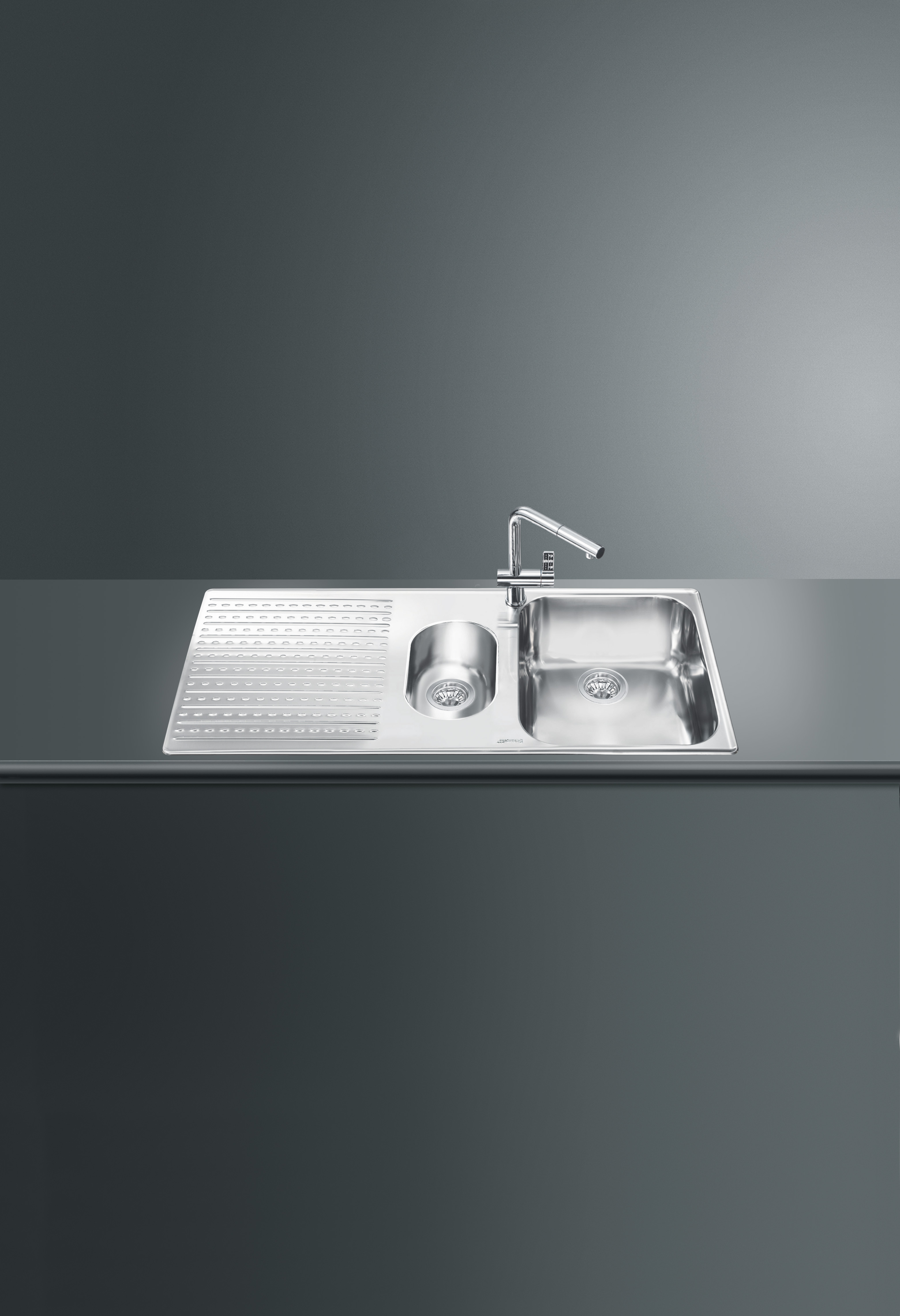 Rostfri vask 100 cm Smeg LTS102S - (Ny i kartong) - Auktioner online ...