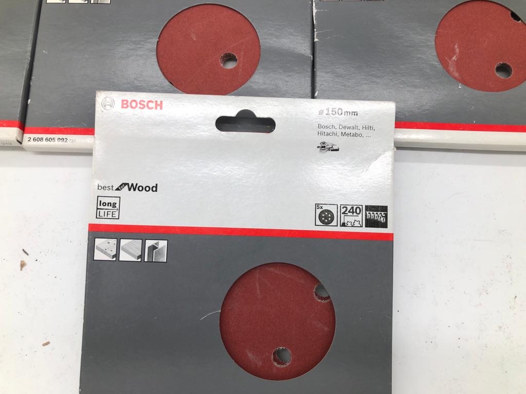 Bosch sanding sheets, sanding paper and Velcro - Shipping included (L ...