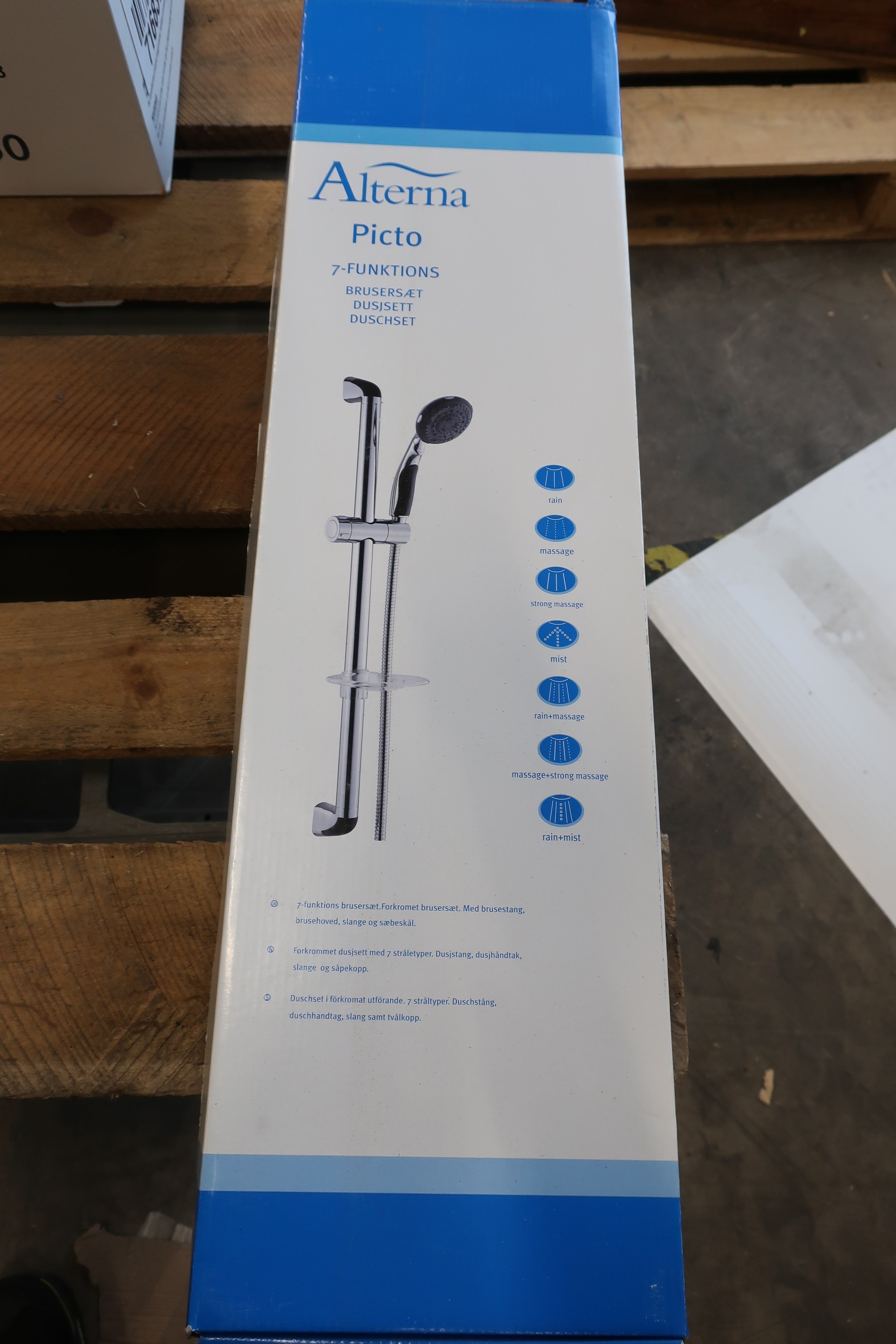 Shower set Alterna Picto 7-beam function - Free shipping - PS Auction ...