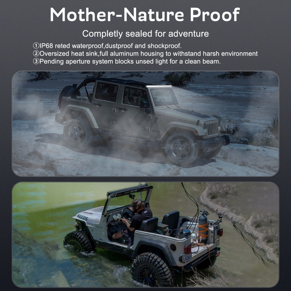 LED extra light ramp, slim, 20 ", 18 LED, 5400 lumens, 54W - Shipping ...