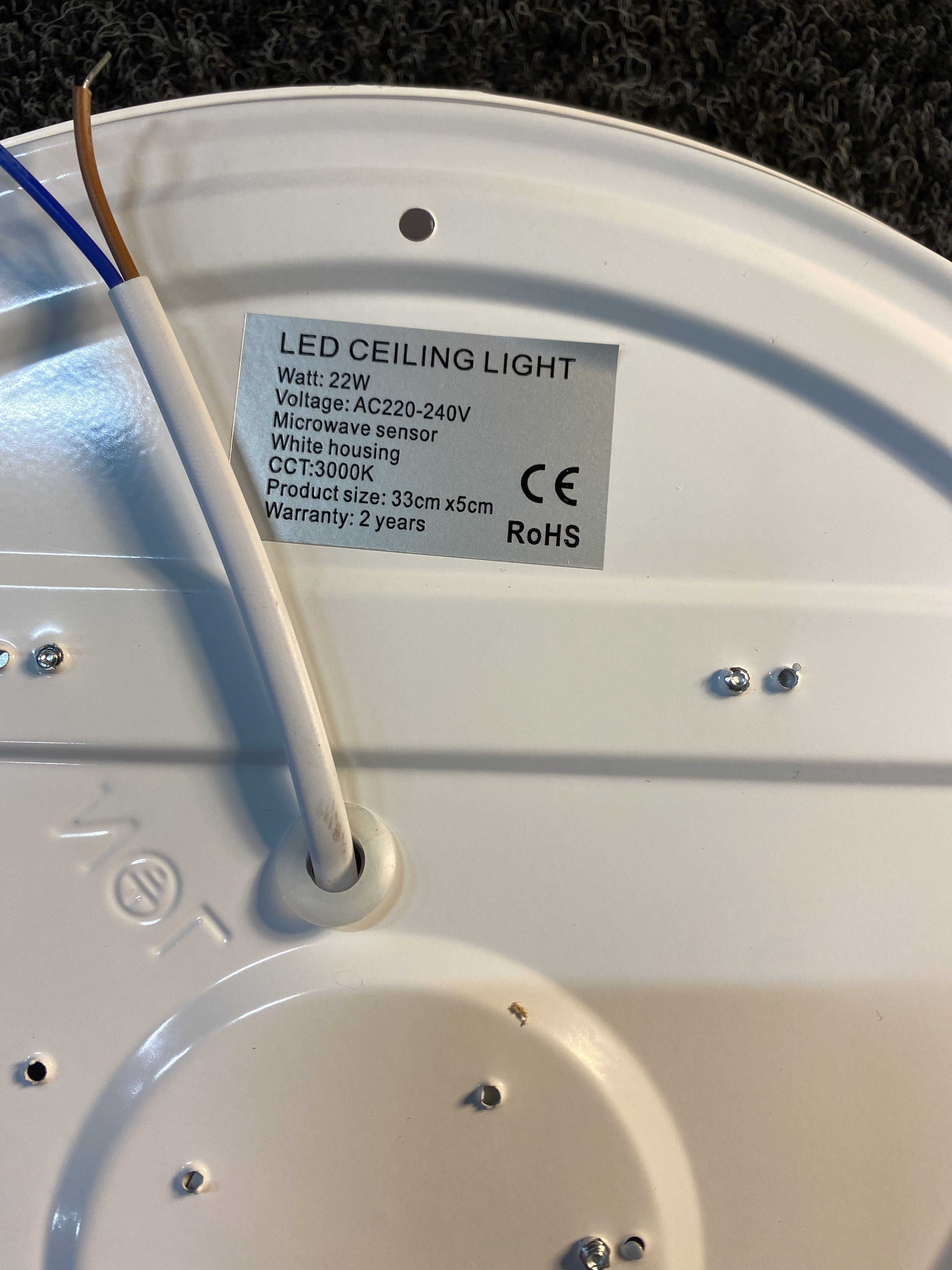LED ceiling lighting 22W, 2 white - PS Auction - We value the future ...