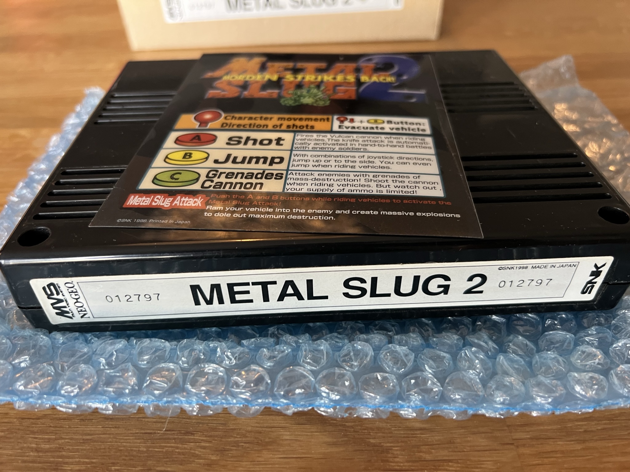 Neo Geo MVS Metal Slug 2 matching numbers - PS Auction - We value the ...