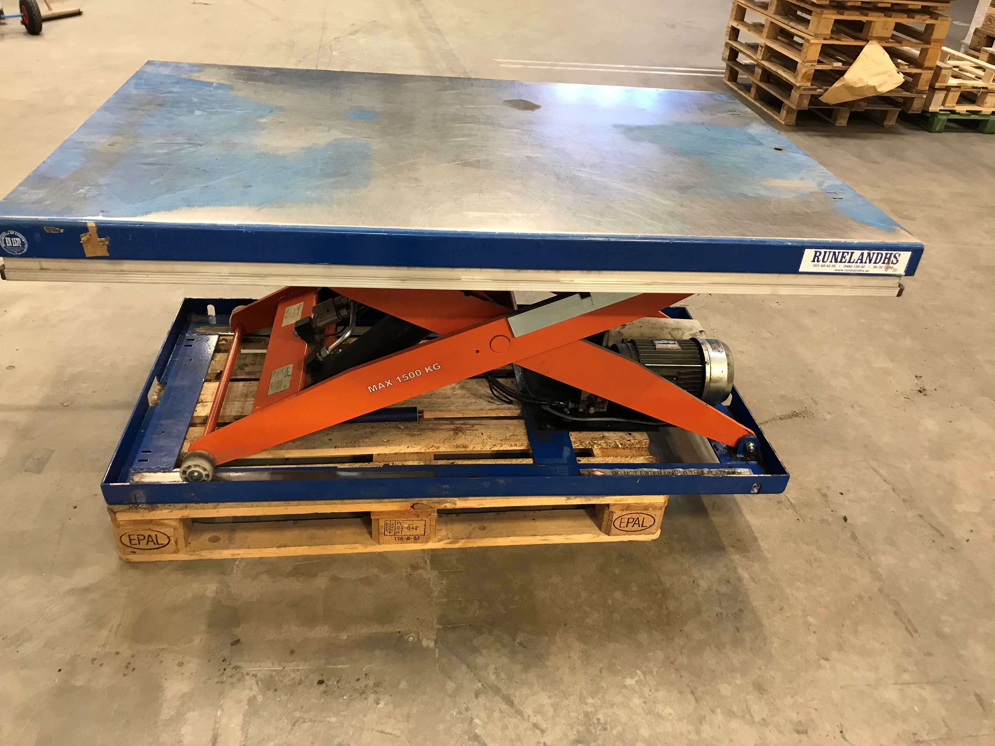Lifting table 1500 kg Edmo Lift -10 - PS Auction - We value the future ...