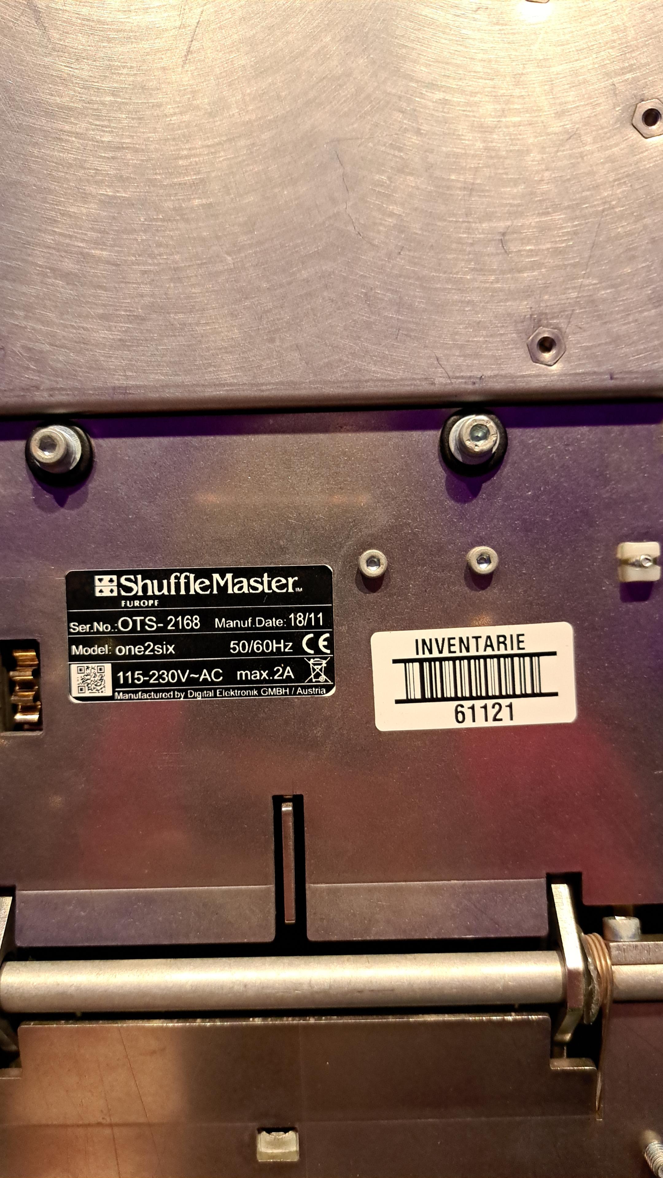 Card shuffler, SHFL One2six (2018) - PS Auction - We value the future ...