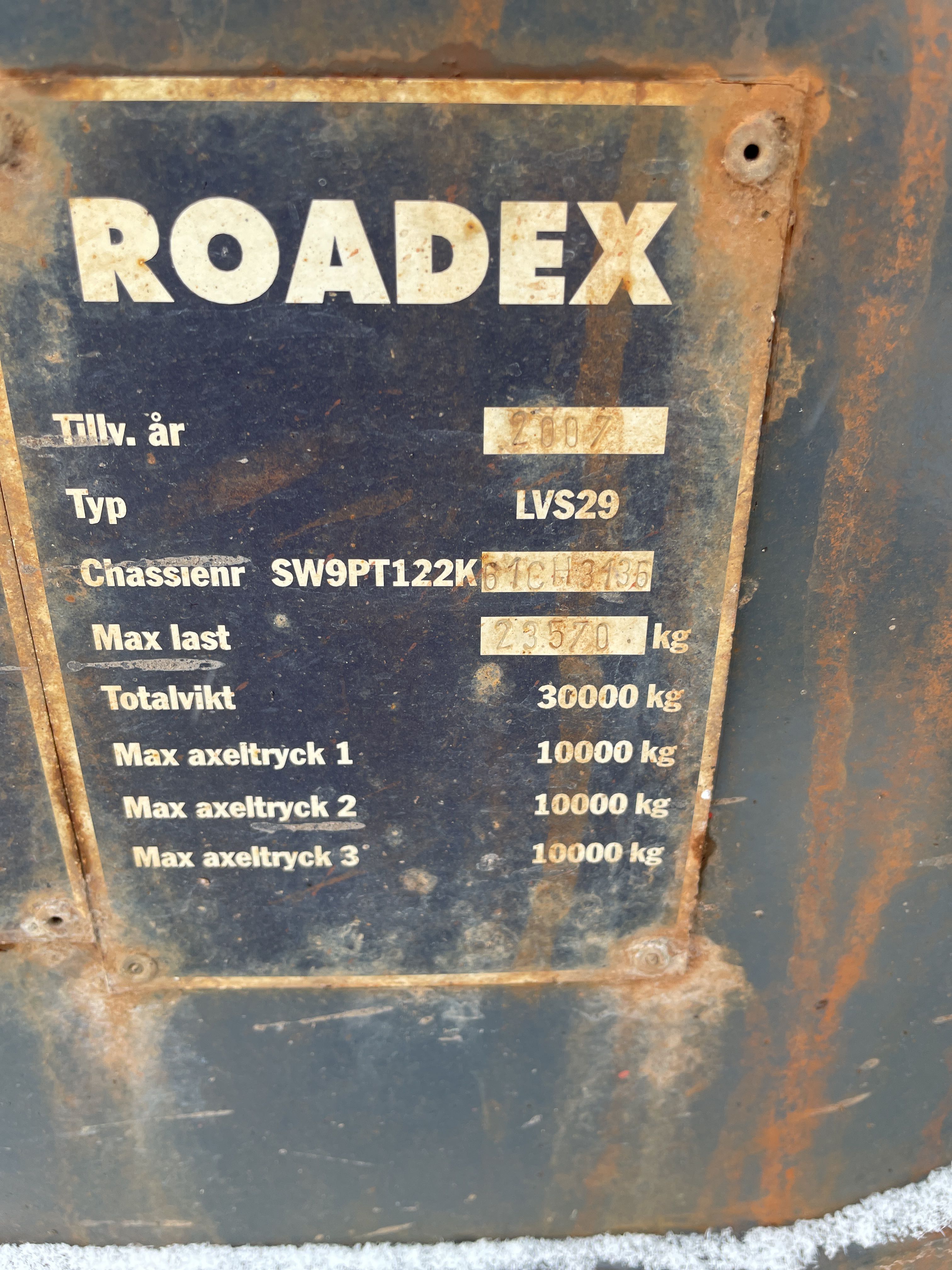 ROADEX LVS-29 Load changer trailer - PS Auction - We value the future ...