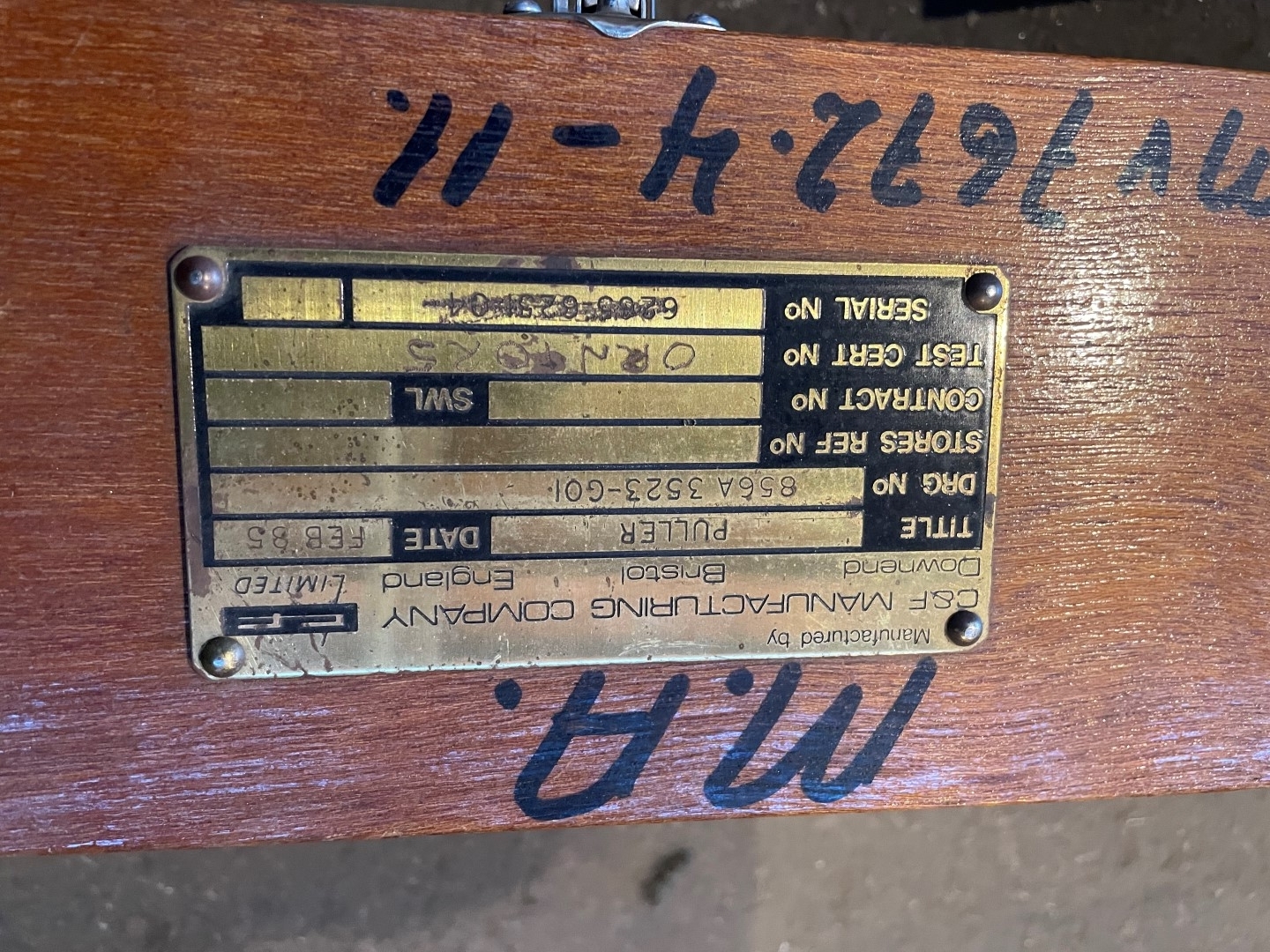 Puller C&F 856A 3523-G01 - PS Auction - We value the future - Largest ...