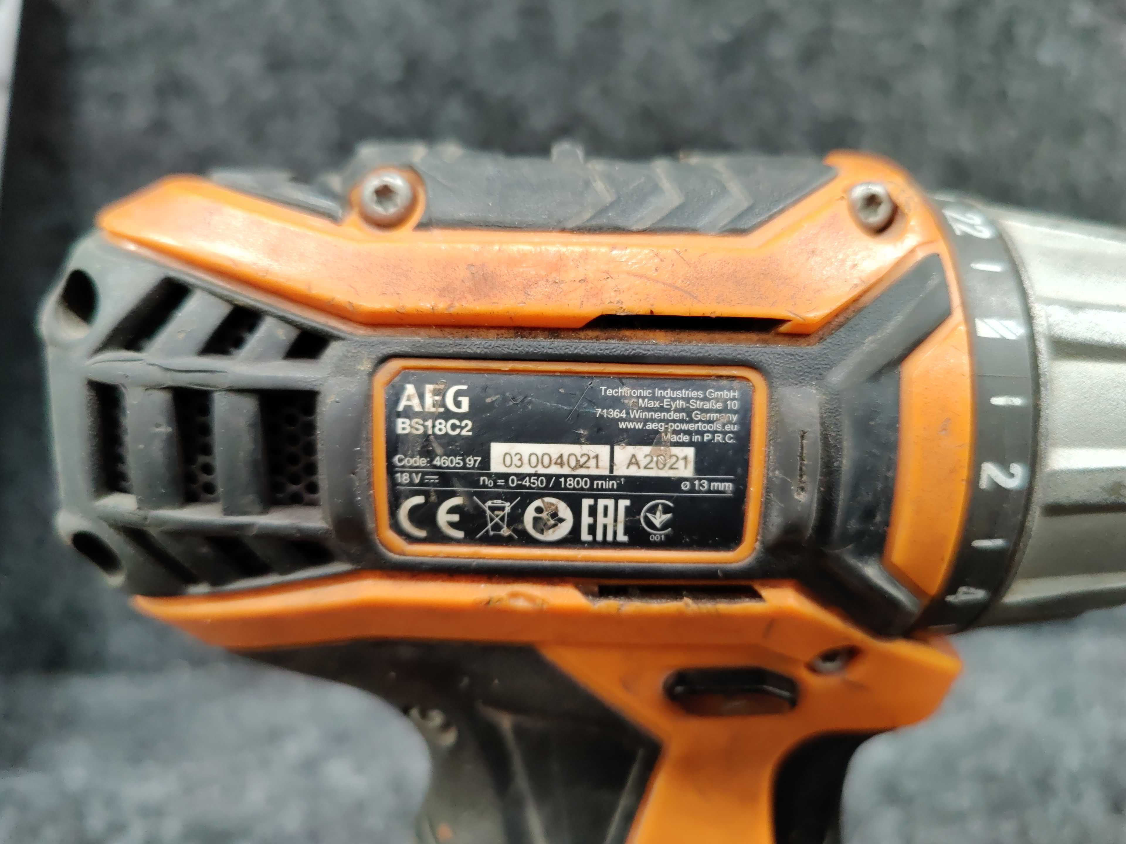Impact drill AEG Powertools BS18C2 LI-202C - PS Auction - We value the ...