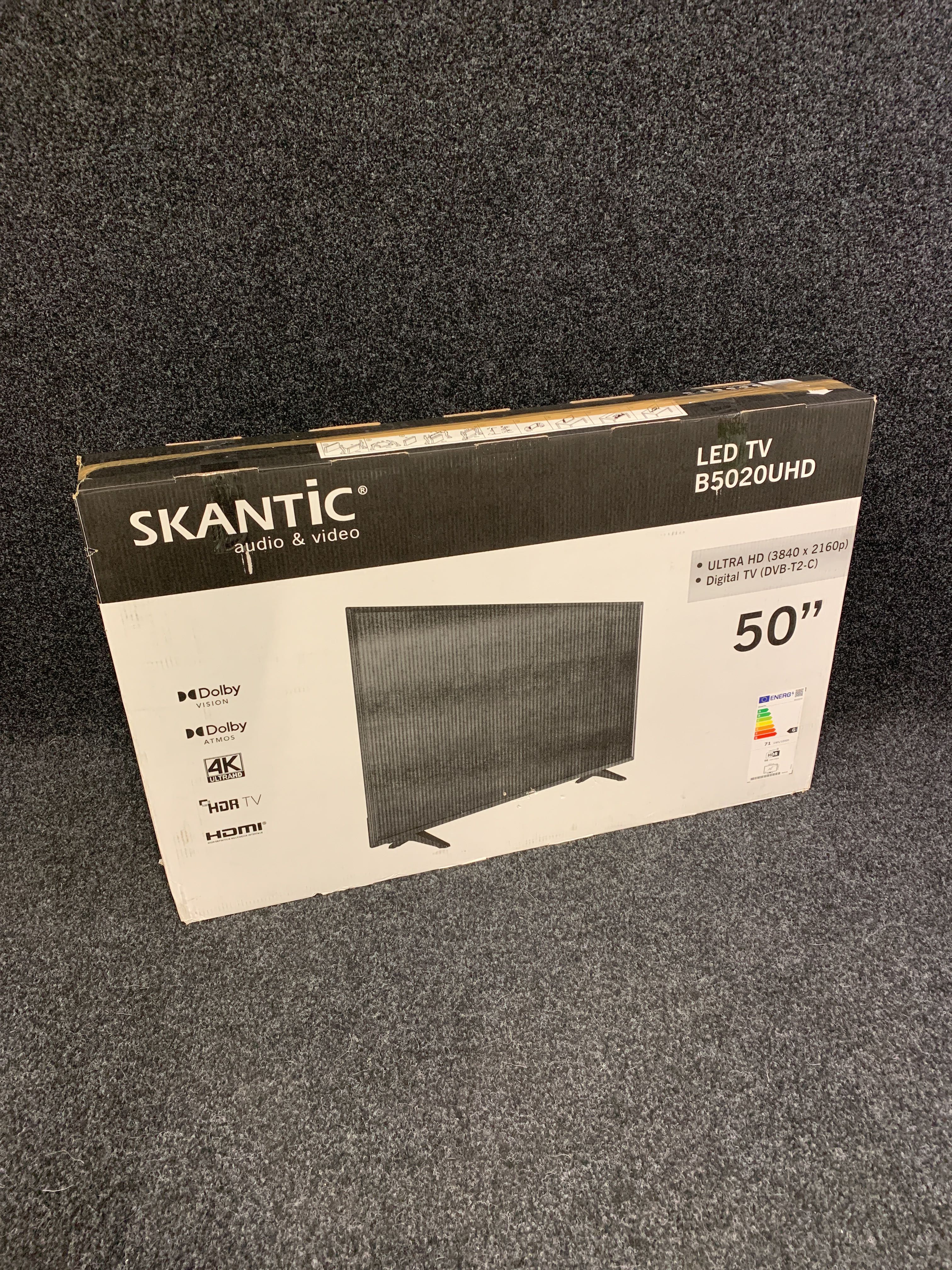50" Ultra HD-TV med inbyggd mediaspelare Skantic B5020UHD - Auktioner ...